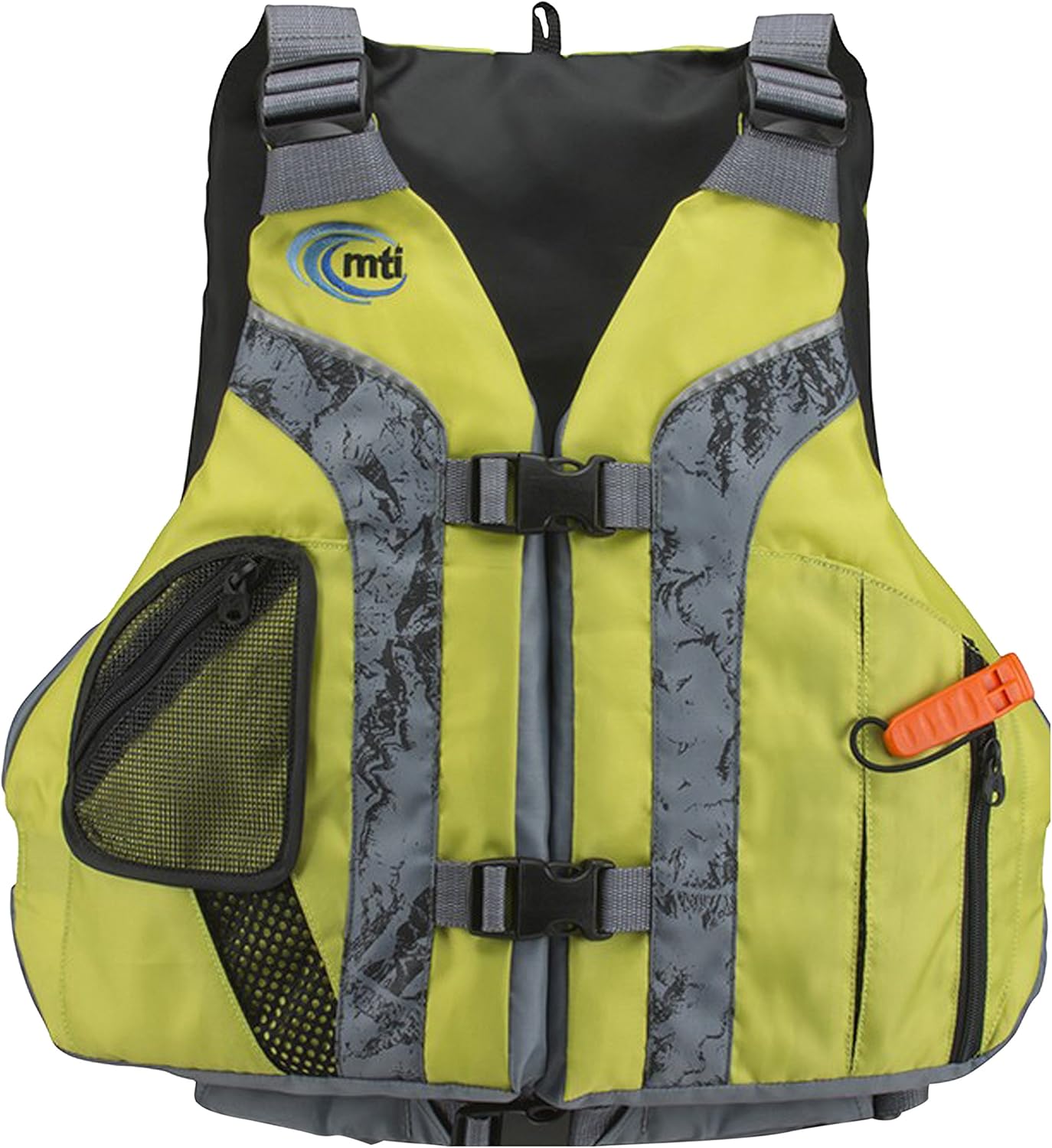 Amazon.com : MTI Adventurewear Solaris Life Jacket, Olive Oil/Gray, XX ...