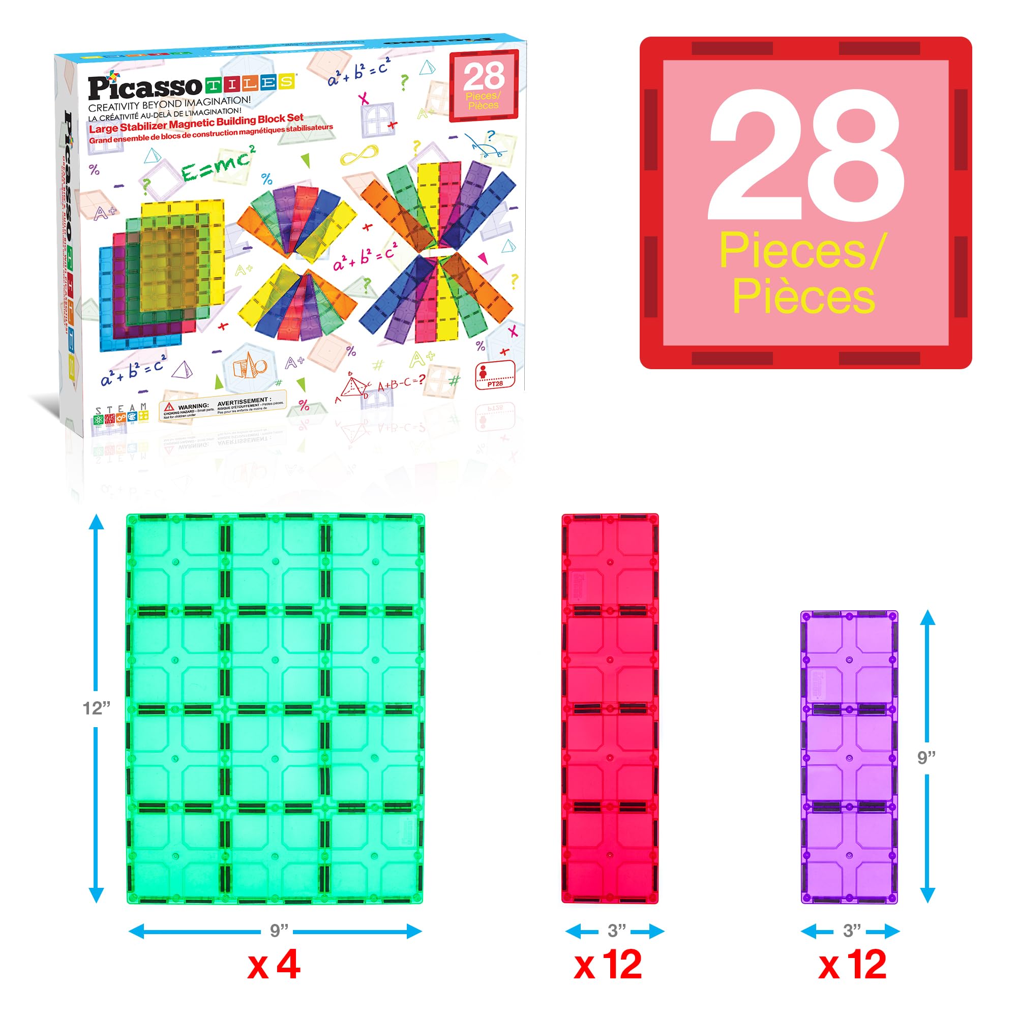 Snapklik.com : Large Stabilizer Building Block Base Magnetic Building ...