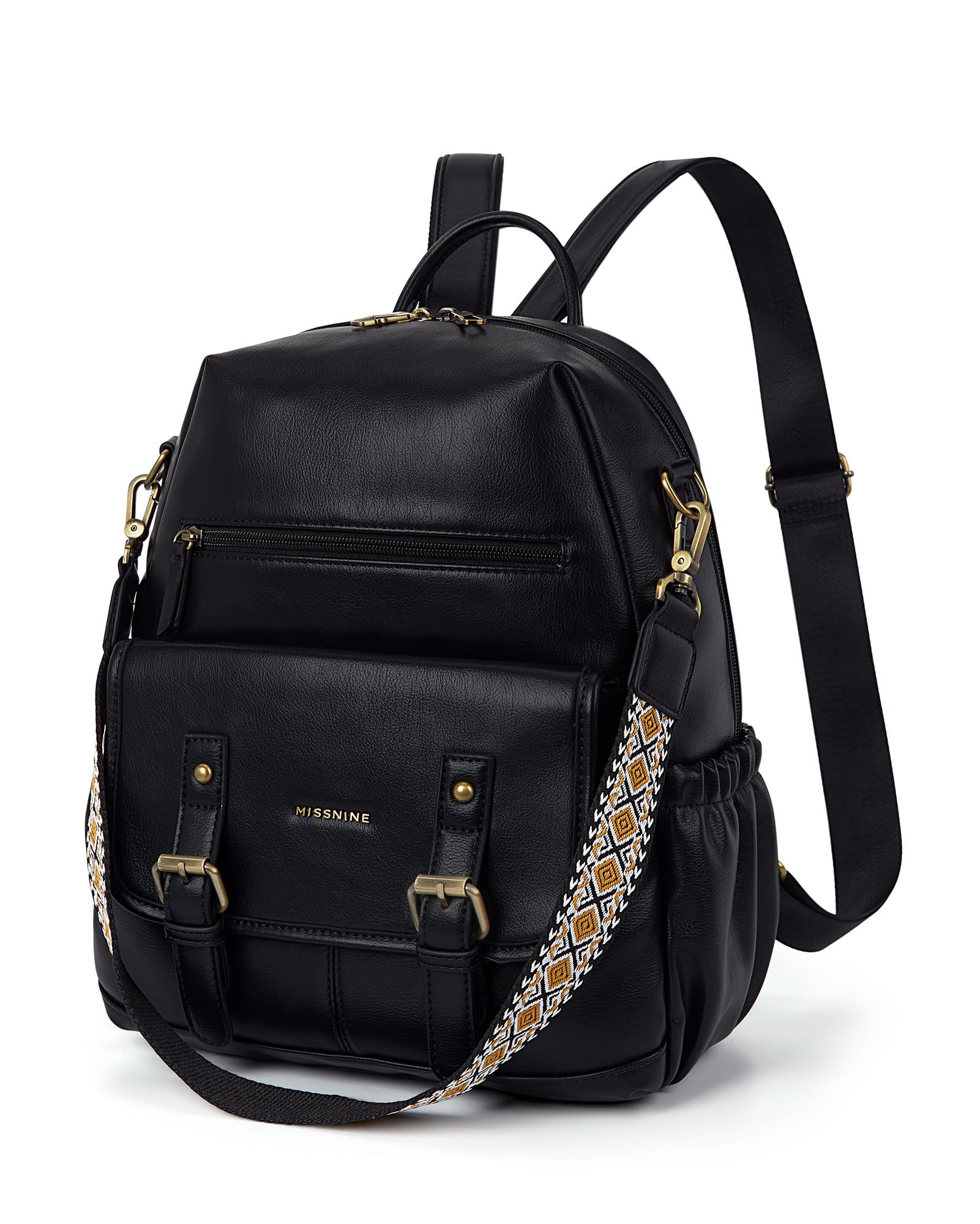 Amazon.com: Missnine Backpack Purse for Women, PU Leather Travel ...