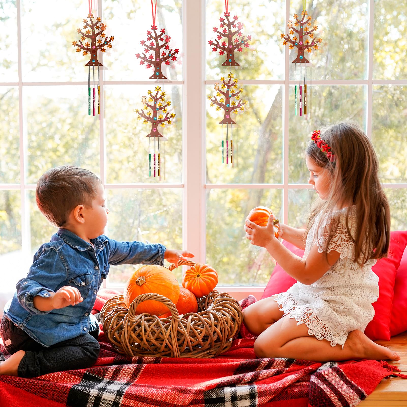 Snapklik.com : 10 Pack Fall Wind Chime Kit For Kids Make You Own Fall ...