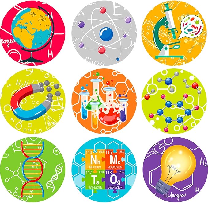Amazon.com: 1800 Pcs Science Stickers for Kids Science Teacher Reward ...
