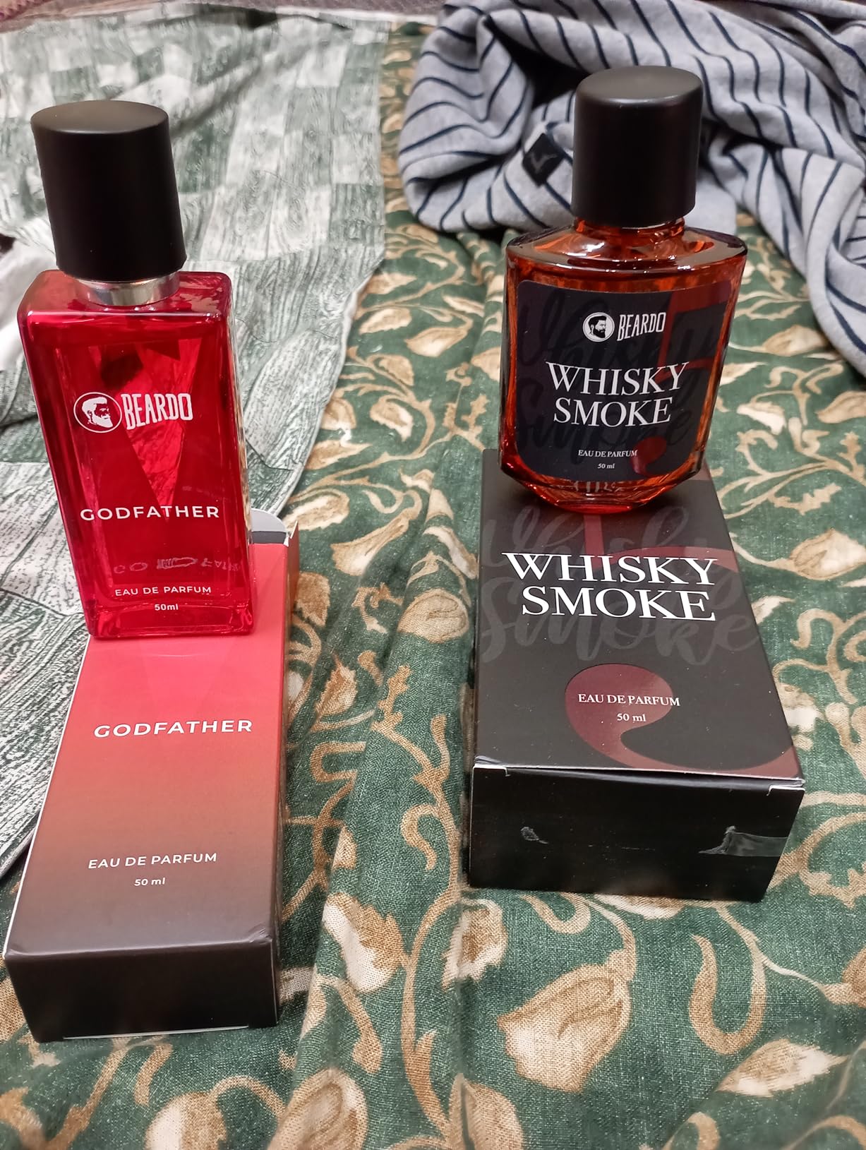 Buy BEARDO Men Whisky Smoke & Godfather Liquid Perfume Combo (50 Ml X 2 ...