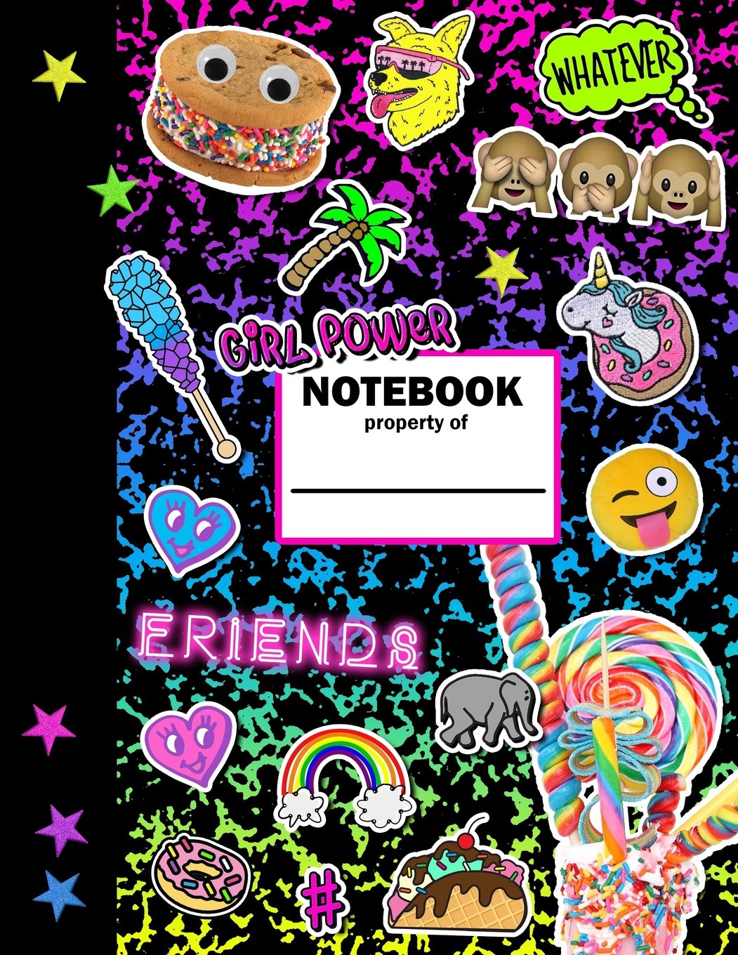Girl Power Notebook: Girls Journal Composition Notebook: Lined writing ...