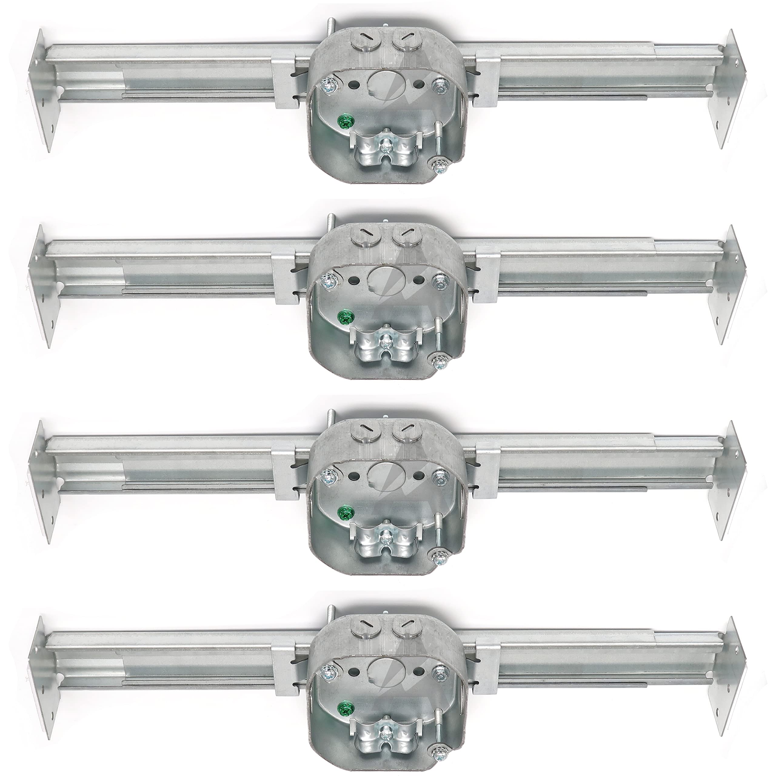 (4-Pack) Ceiling Fan Mounting Bracket with Adjustable Bar Hanger, 1-1/2 ...