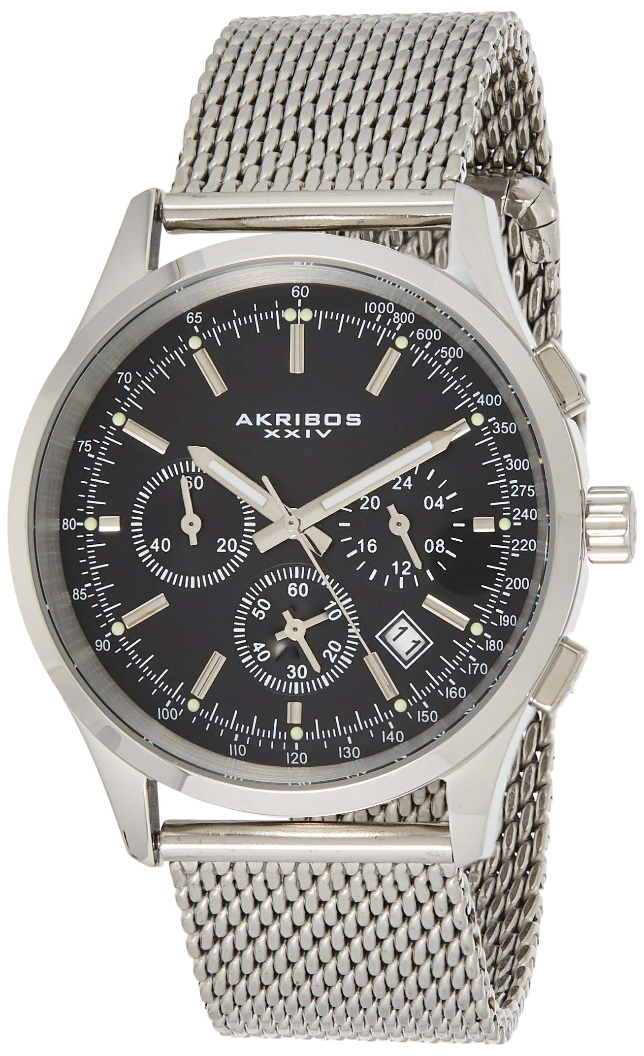 Buy Akribos XXIV Men's Chronograph Watch - 4 Subdials Multifunction ...