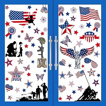 Amazon.com: 9 Sheets 4th of July Land of The Free America Patriotic ...