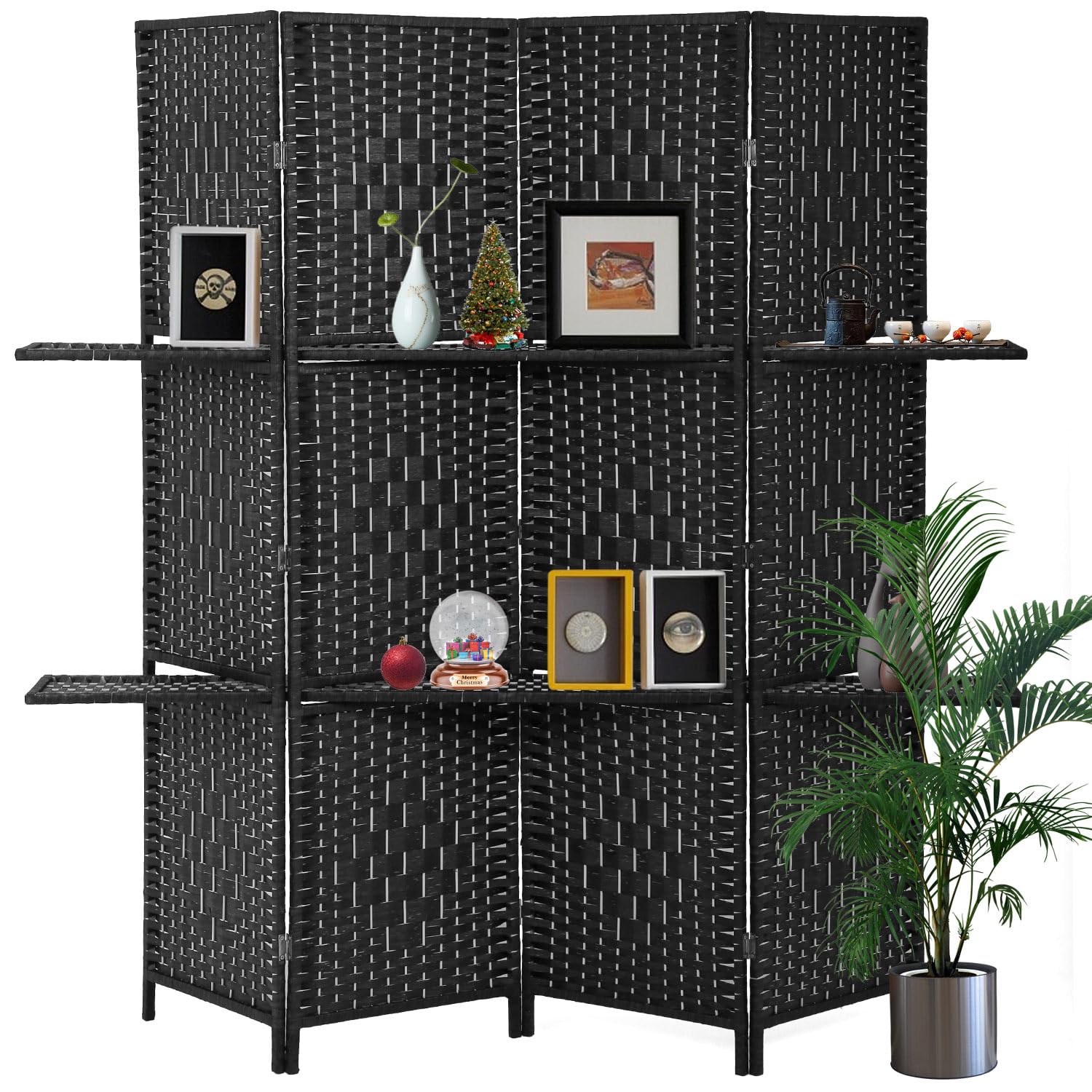 Amazon.com - 71 Inch High Room Divider Wall, Hand-Woven Design Room ...
