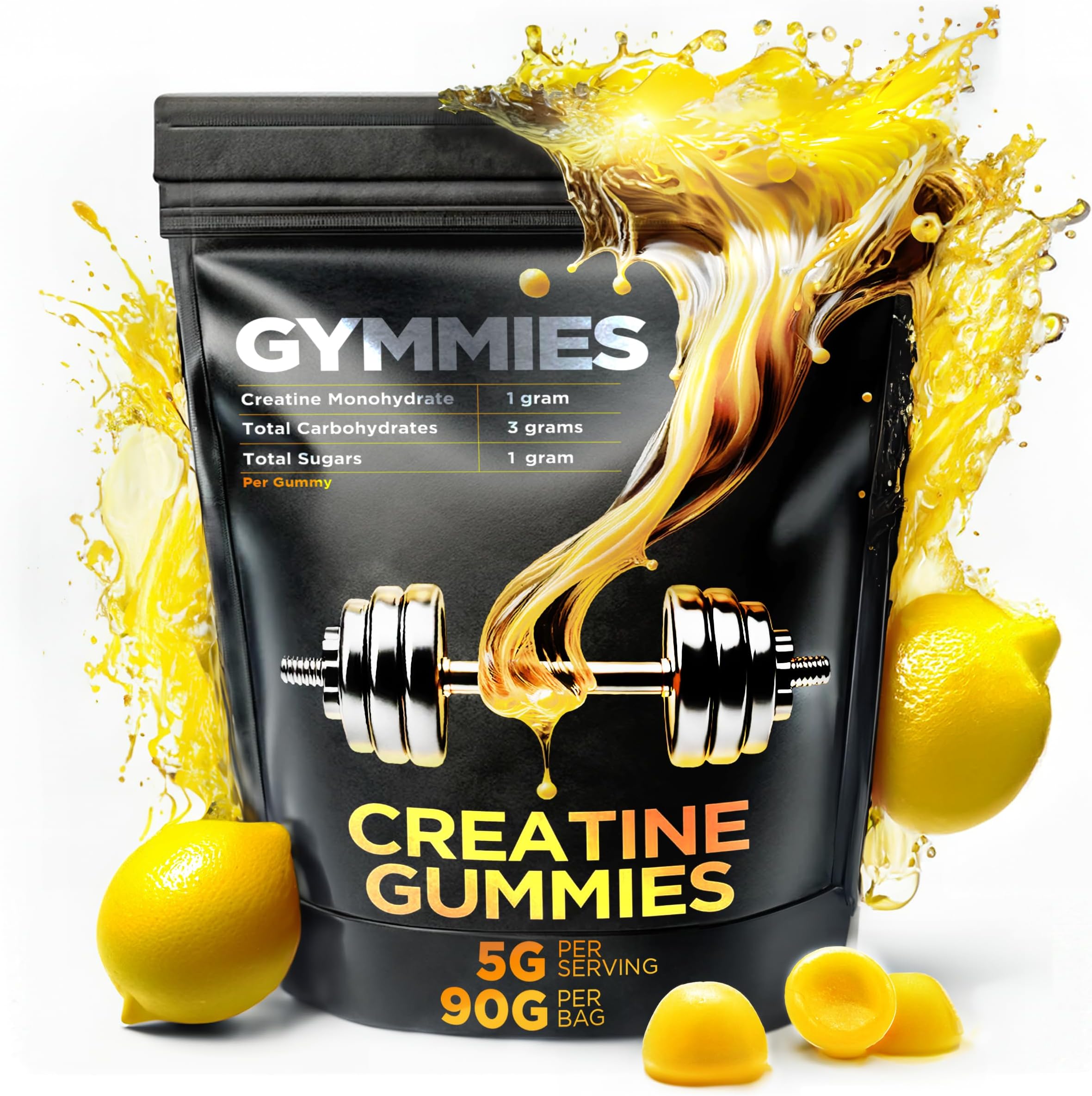 Amazon.com: Enhanced Creatine Monohydrate Gummies with 5g, Creatine ...
