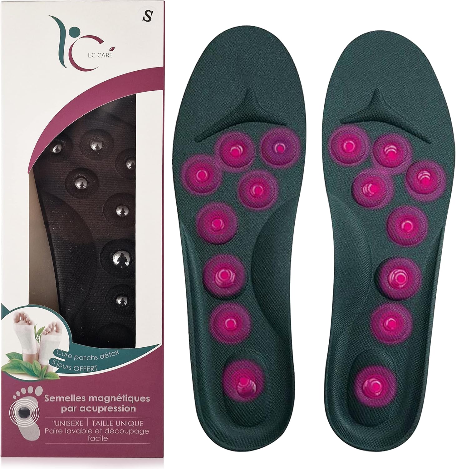 Semelles Magnétiques Amincissantes- soutien la voûte plantaire, soulage ...