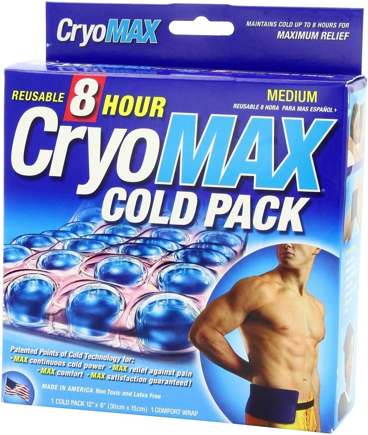 Amazon.com: Cryo-MAX Reusable Cold Pack 8 Hour Medium - Each, Pack of 3 ...