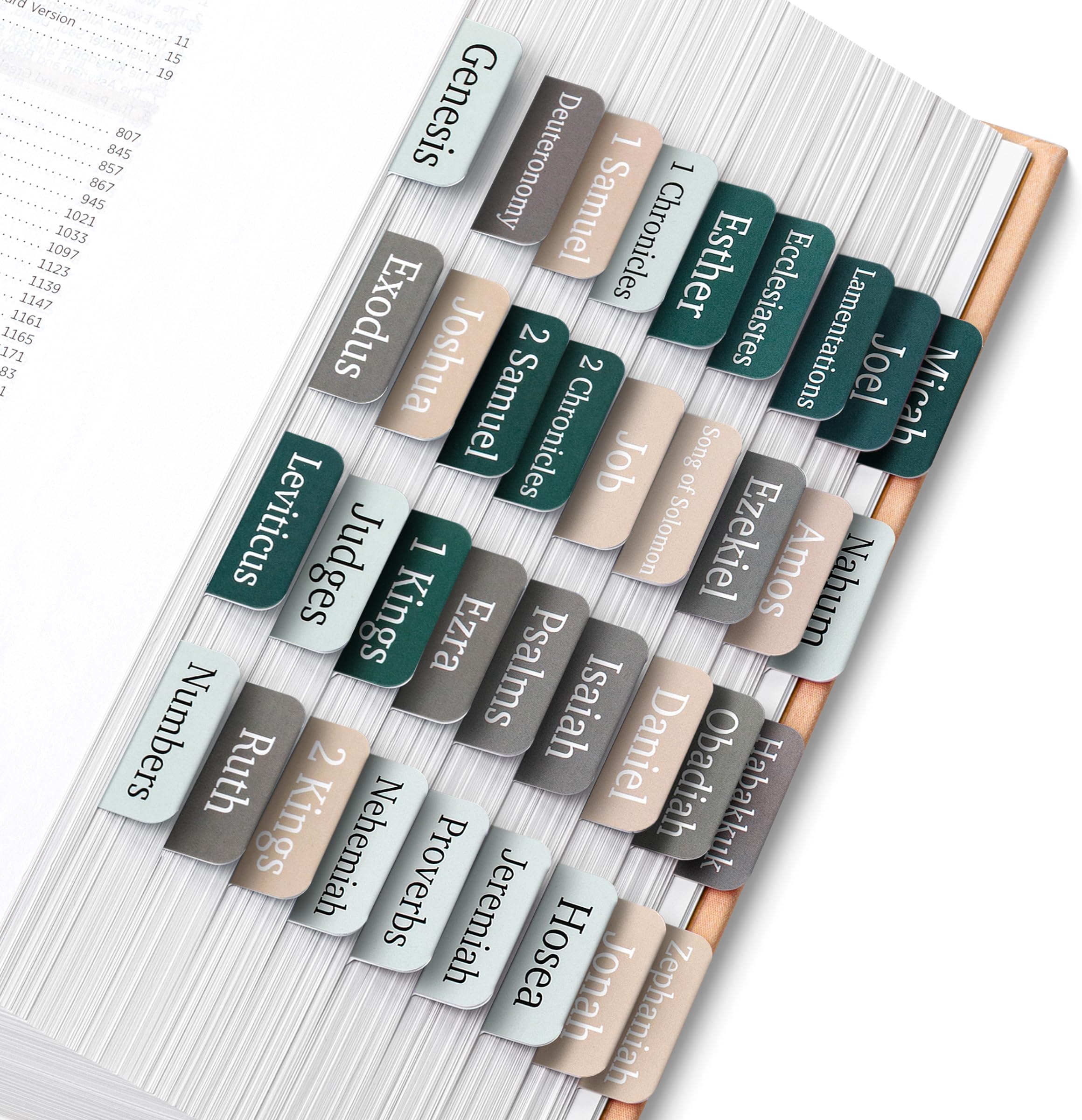 Amazon.com : Laminated Bible Tabs Set Bible Journaling Supplies Bible ...