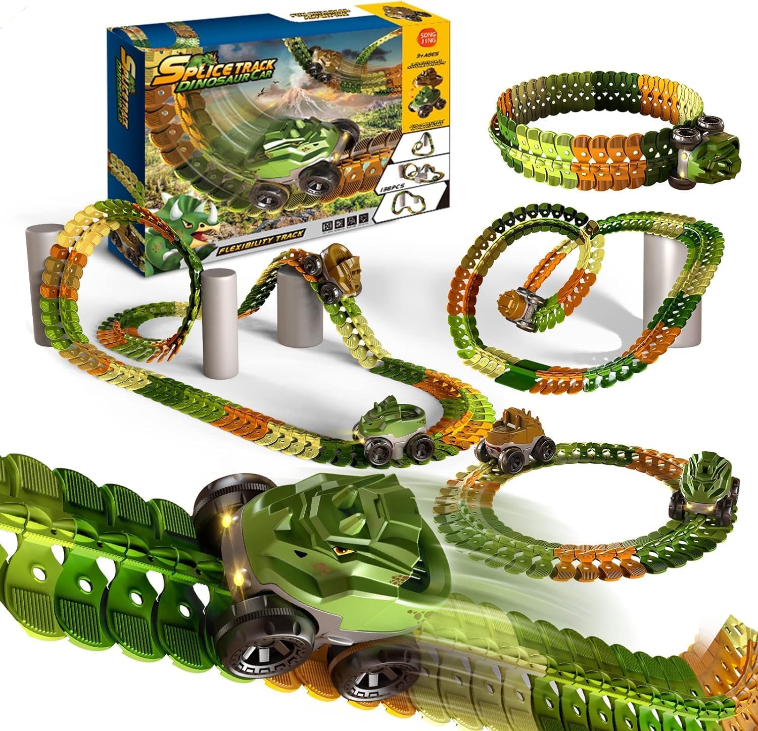 Dinosaur Toys,Dinosaur Train,Race car Track, Create A Dinosaur World ...