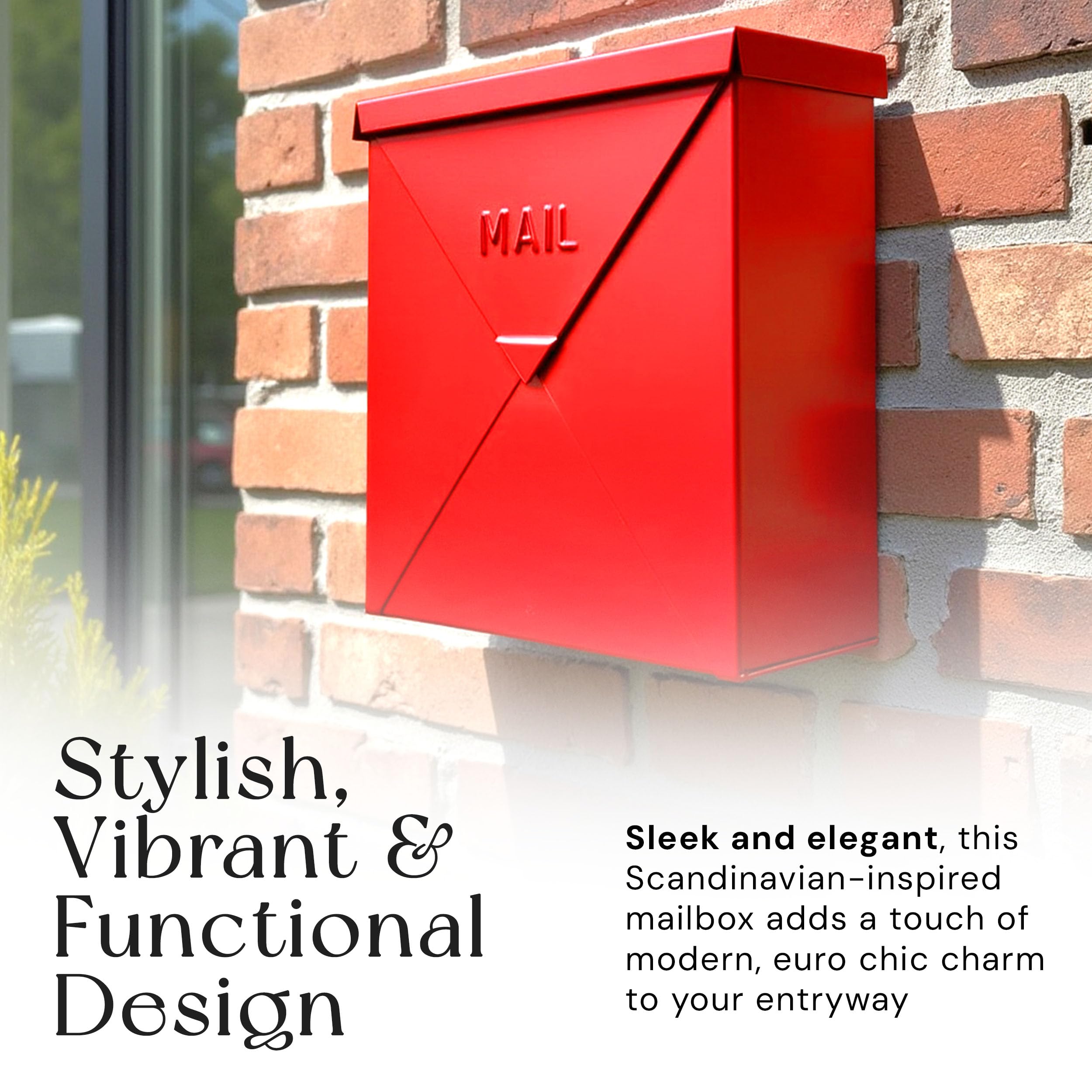Snapklik.com : NACH Mailboxes For Outside Wall Mount, 10 X 10 X 4 Inch ...