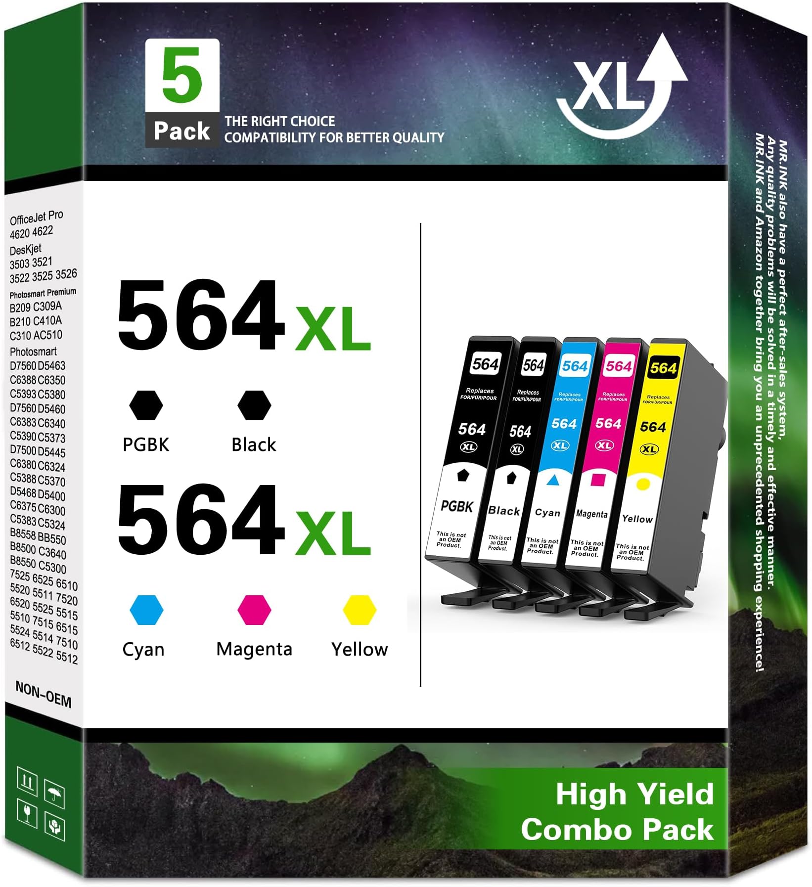 Amazon.com: Compatible 564XL Ink Cartridge Replacement for HP 564 XL ...