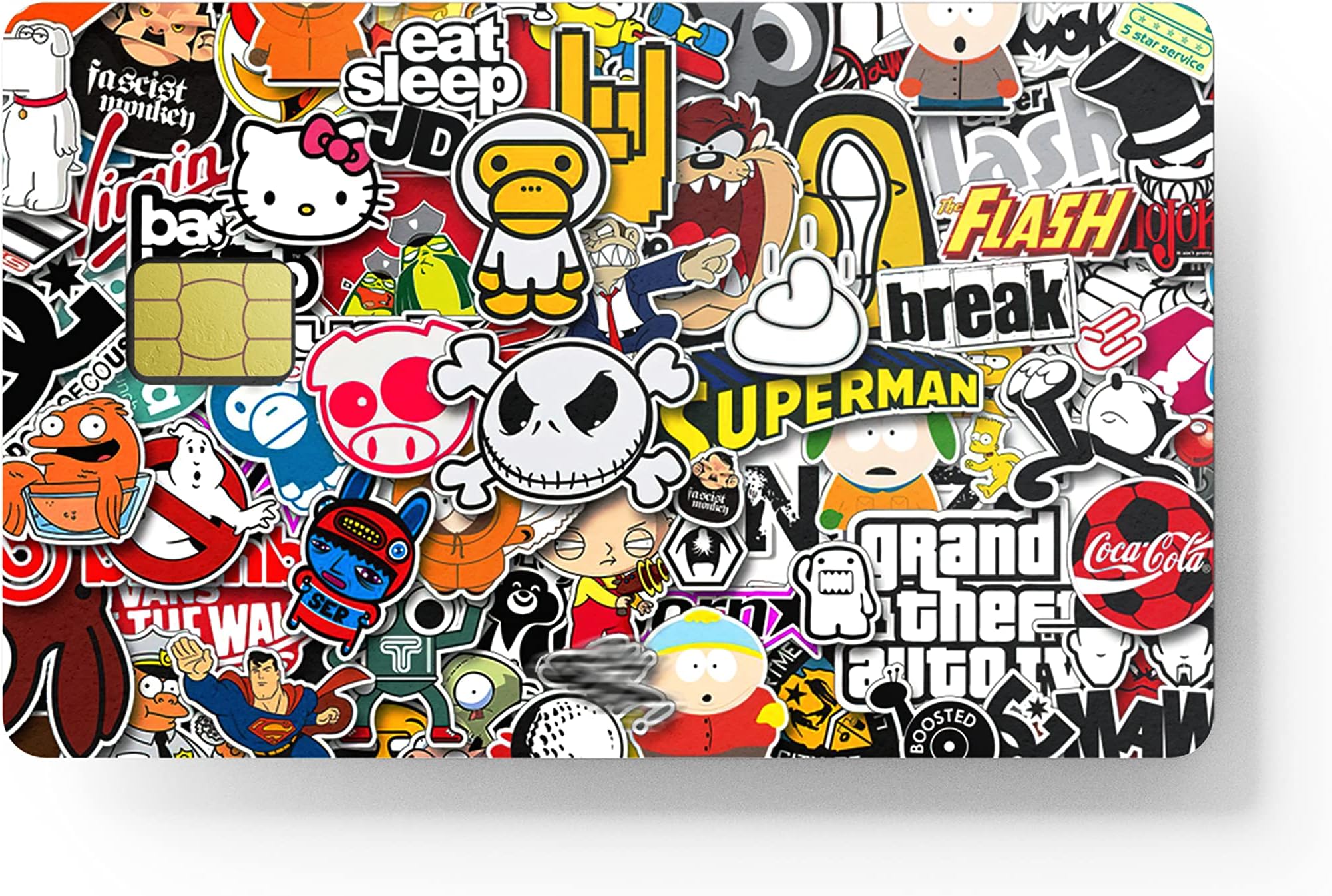 Amazon.com: Cyberpunk Credit Card Stickers Skin No Bubble Slim ...