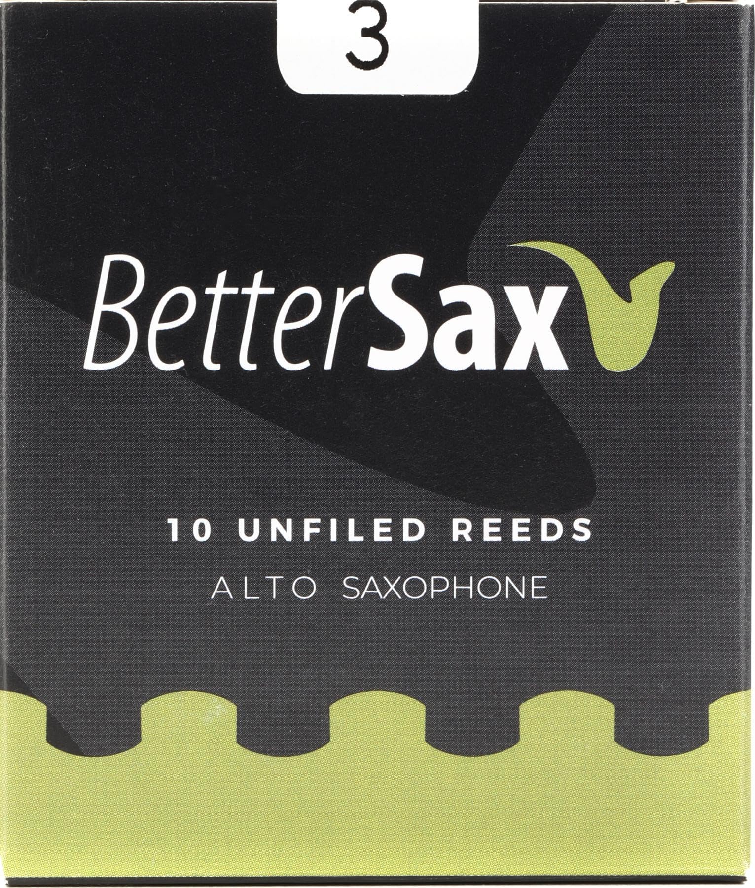 Amazon.com: BetterSax Premium Jazz Cut Alto Saxophone Reeds - Size 3.0 ...