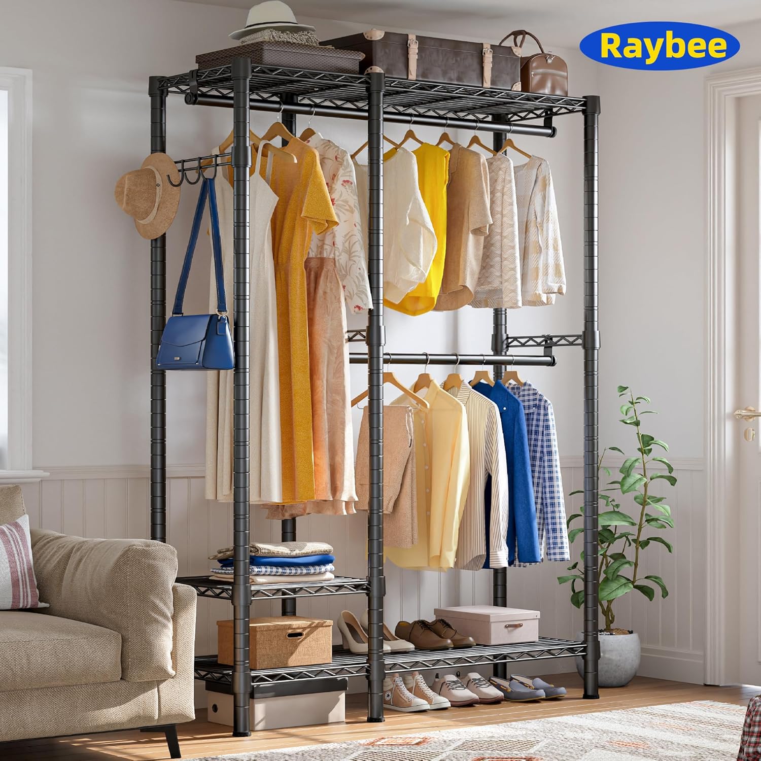 Raybee RacK – Perchero para ropa con capacidad para 500 libras, para ...