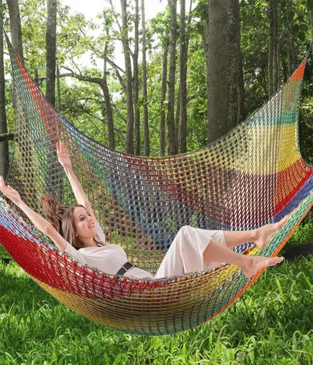 Climbing Cargo Net, Double Layers Playground Safety Net, Kids Backyard ...