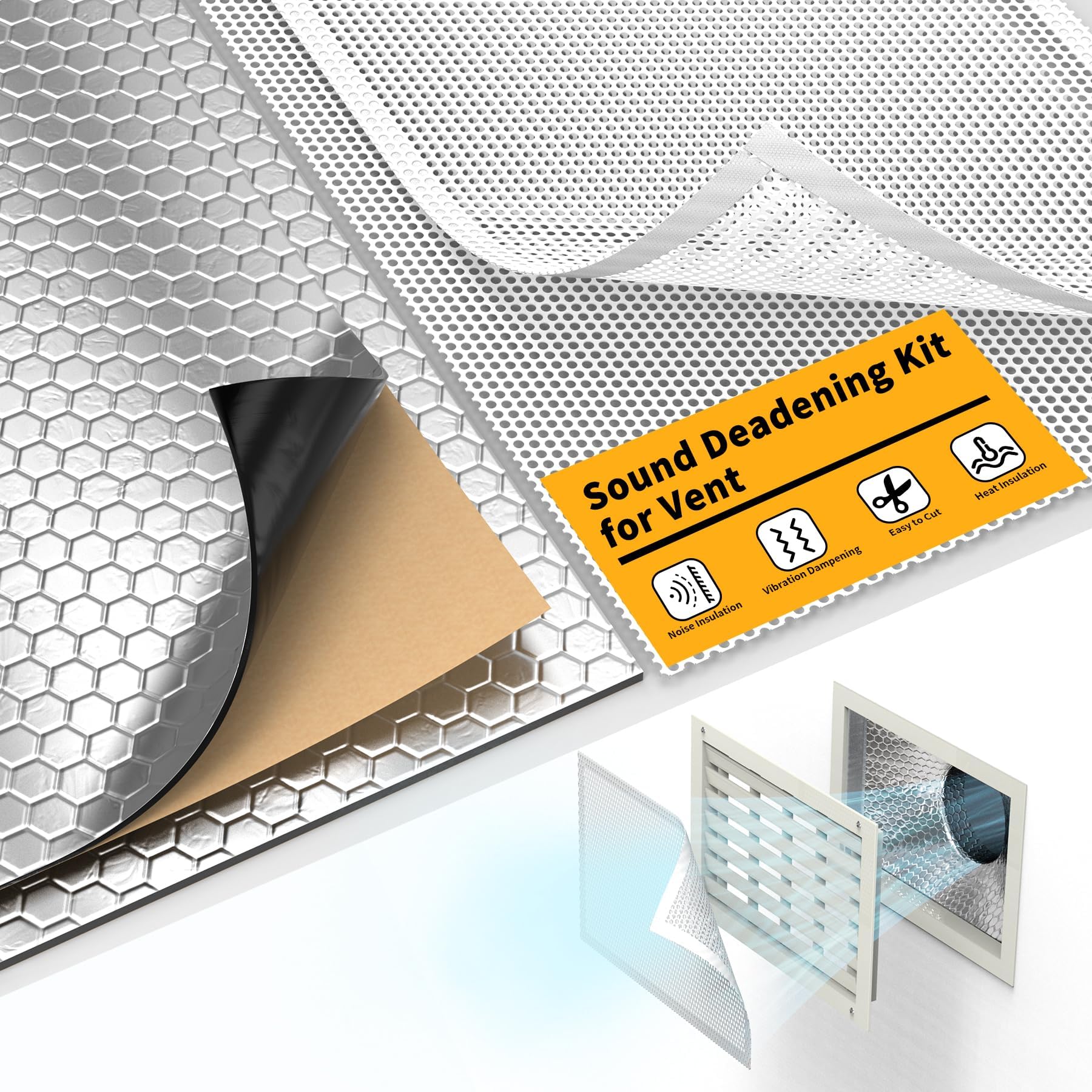 LBG Products Sound Deadening Kit - Mats, Mesh Covers & Air Vent ...