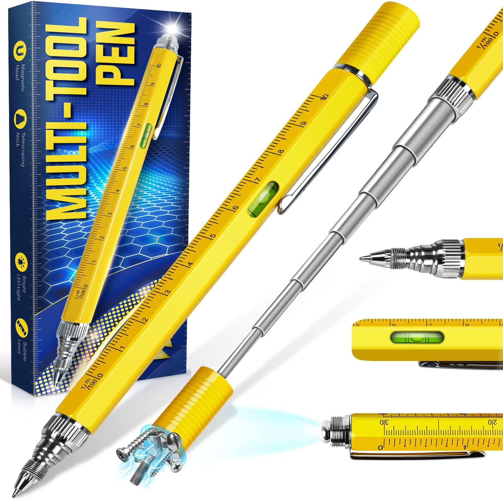 RAK Multi-Tool 2Pc Pen Set - LED Light, Touchscreen Stylus, Ruler ...