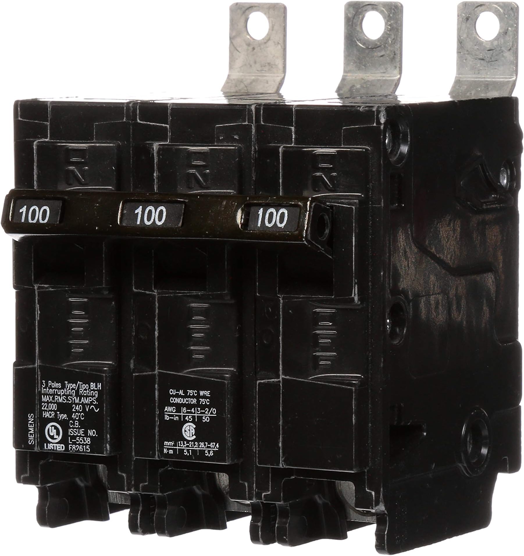 Siemens B250 50-Amp Double Pole 120/240-Volt 10KAIC Bolt in Breaker ...
