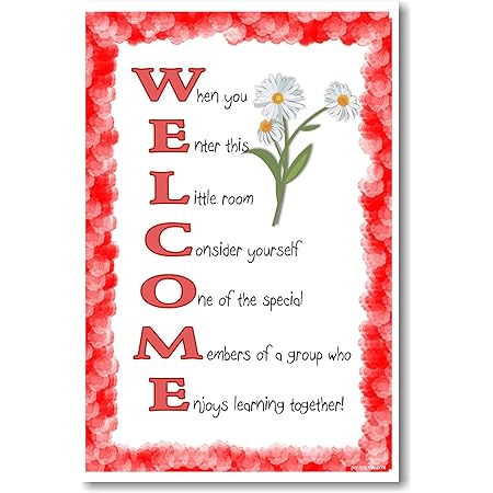 Amazon.com: Ask 3 Then Me - Classroom Motivational Poster : Home & Kitchen