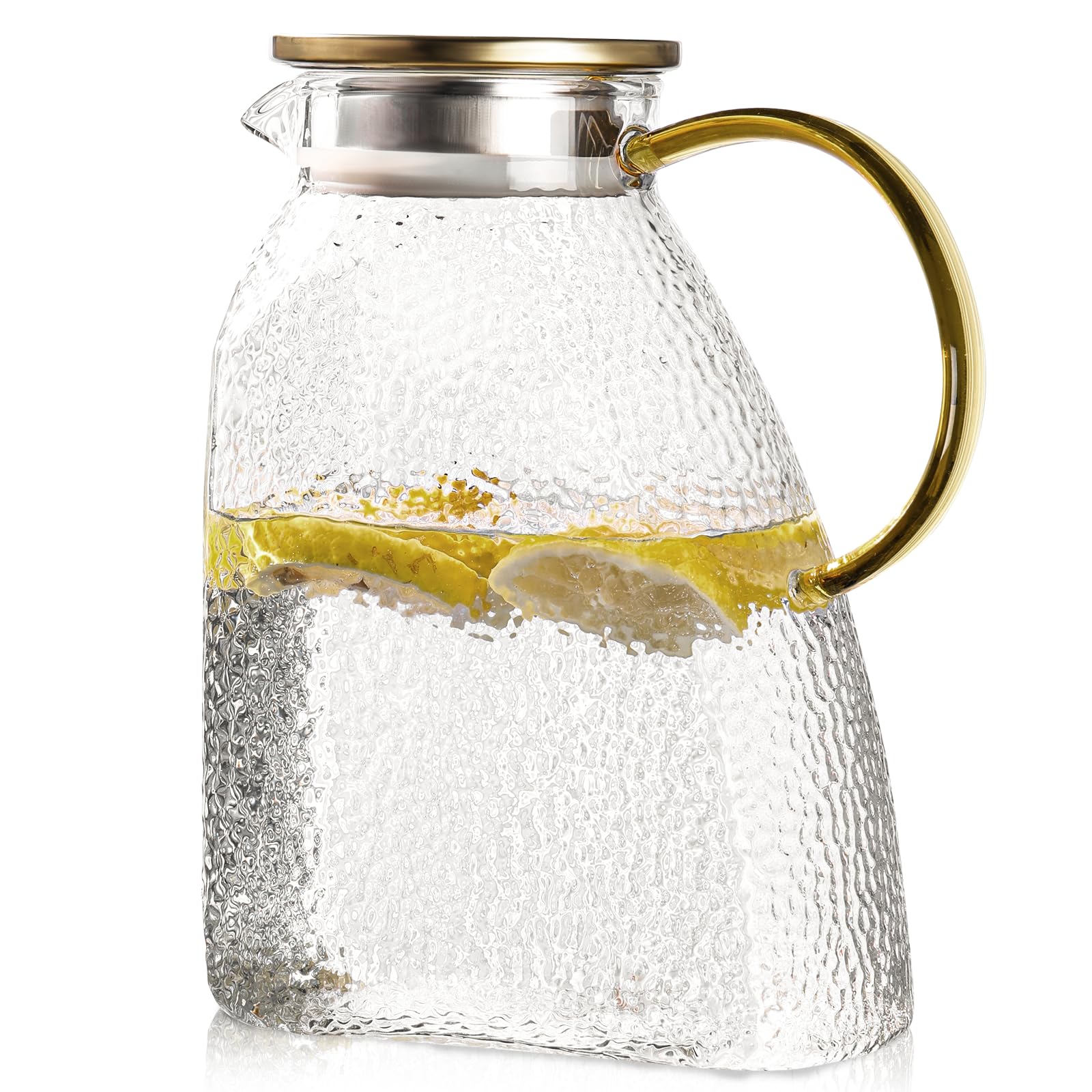 Amazon.com: Kitchenexus Glass Pitcher For Fridge, 1.8 Liter 60 Oz Water ...