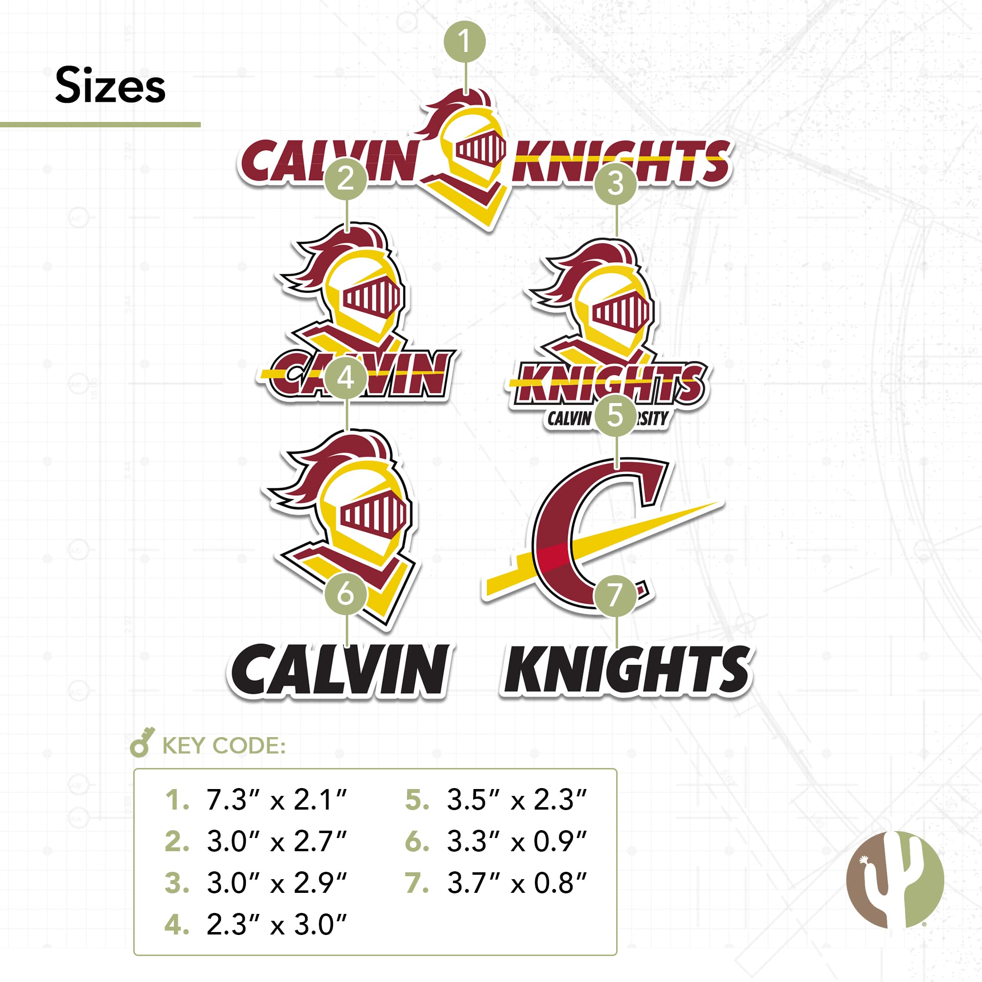 Calvin Knight Logo Calvin University" Sticker For Sale By