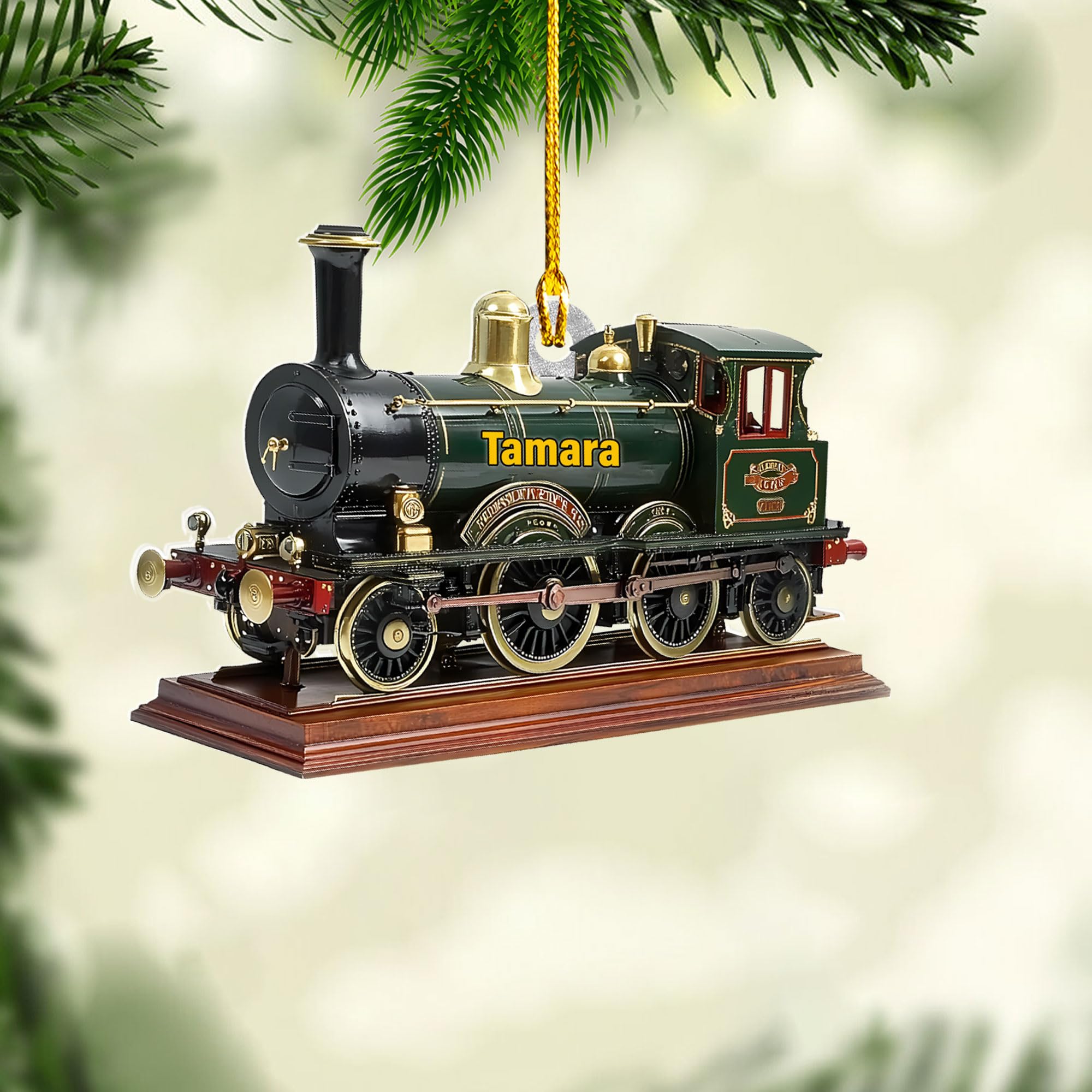 Amazon.com: Personalized Train Christmas Ornament 2024, Custom ...