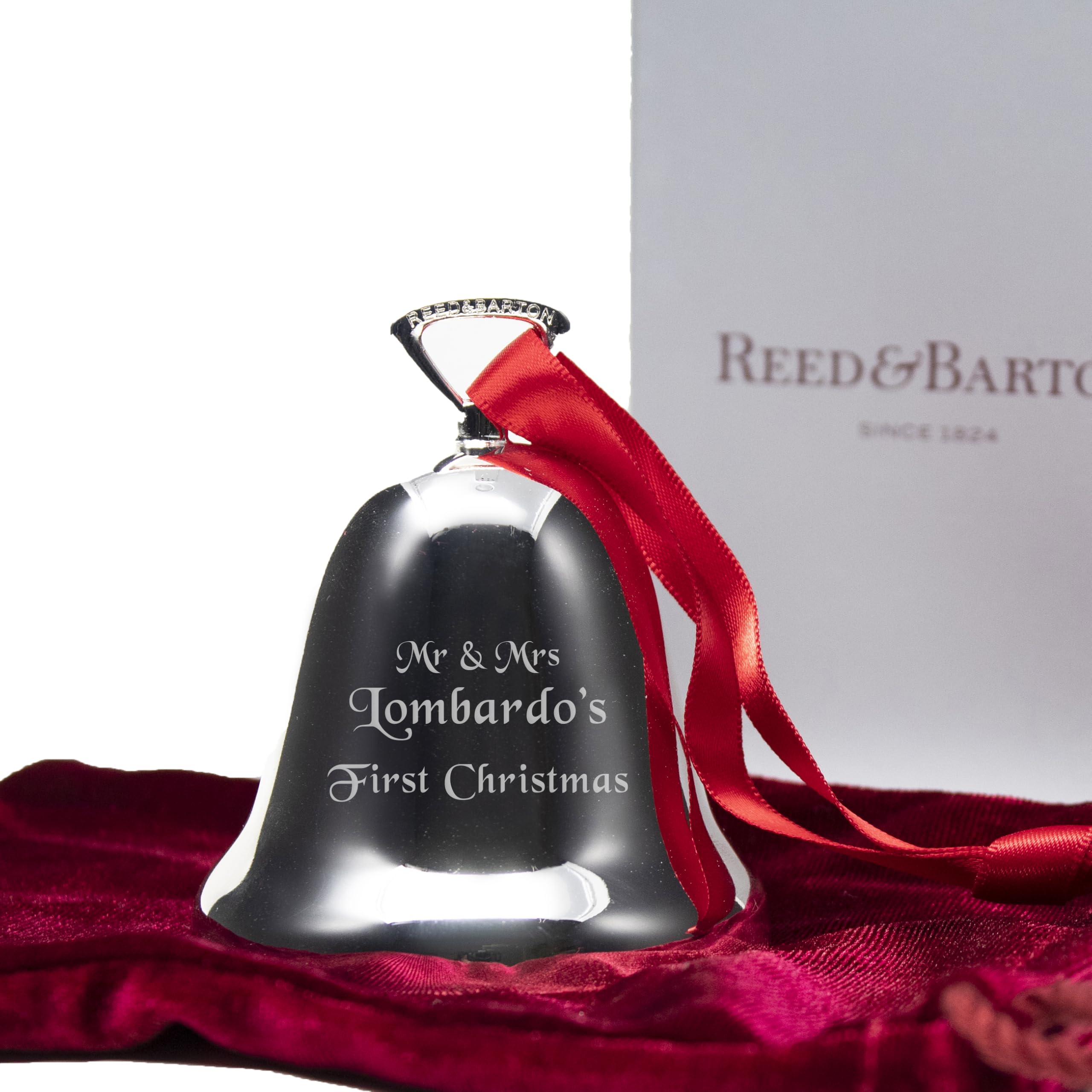 Personalized Silver Bell Personalised Believe Bell Christmas