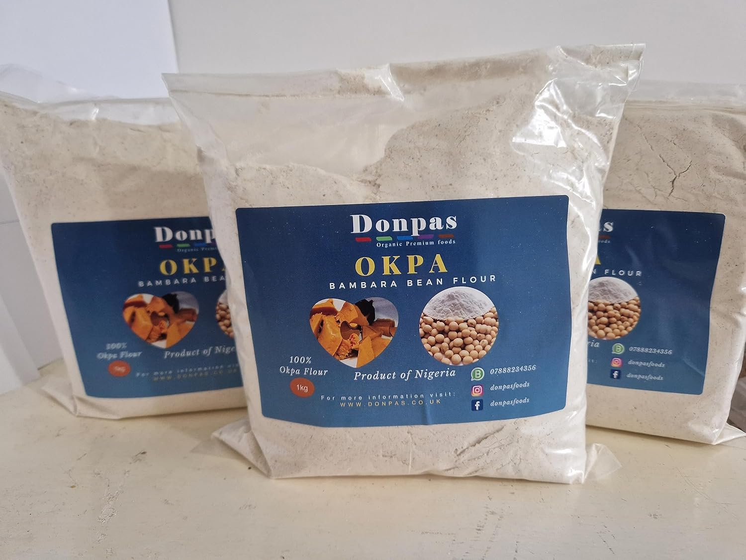 Donpas Okpa Flour, Bambara Nut, Okpa Igbo, Okpa Nsukka:1kg : Amazon.co.uk: Grocery