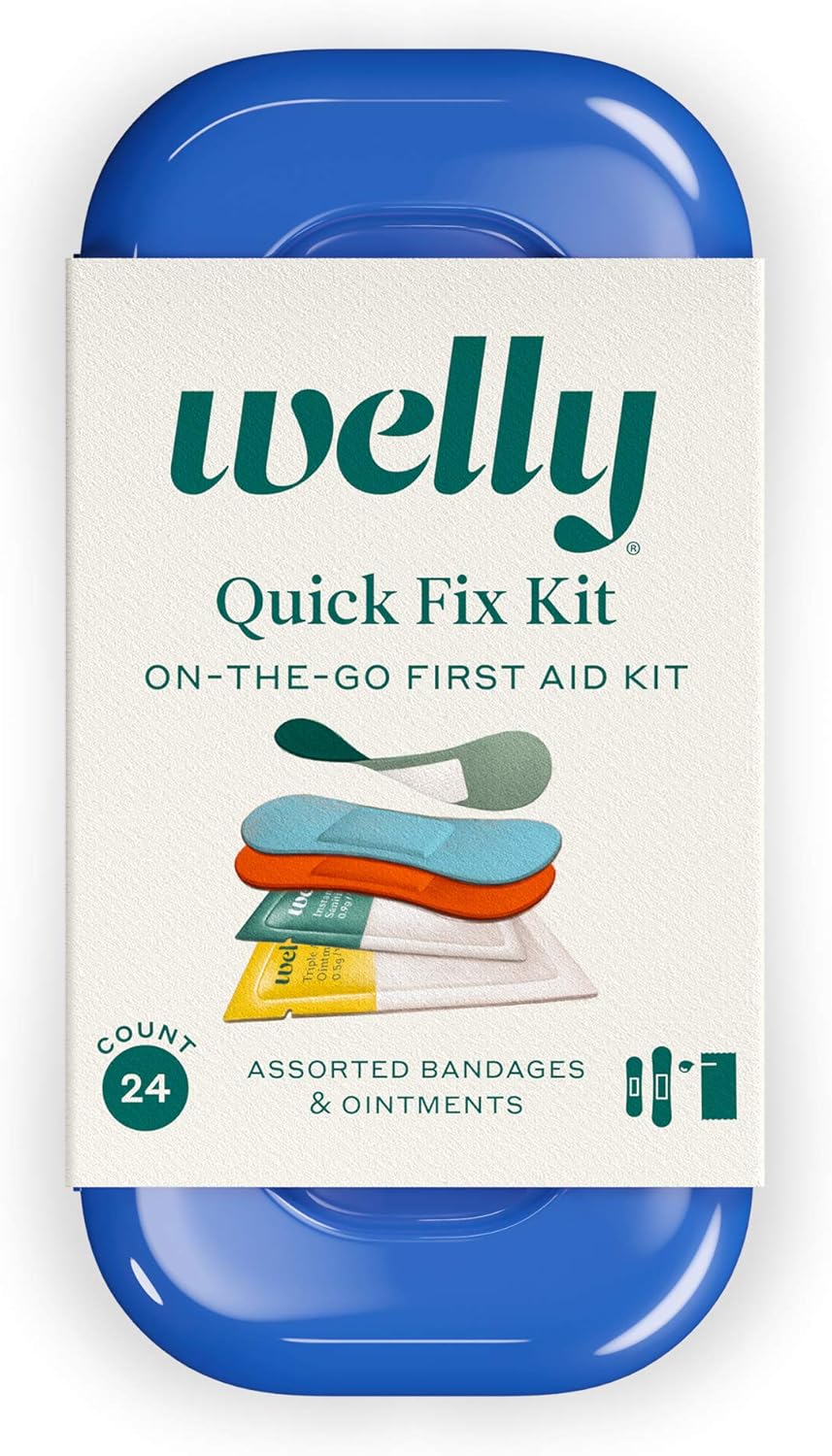 Amazon.com: Welly Quick Fix Kit First Aid Travel Kit - 24ct : Health ...