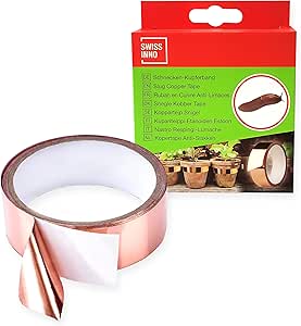 SWISSINNO Copper Slug Adhesive Tape | Snail Repellent | Natural Barrier ...