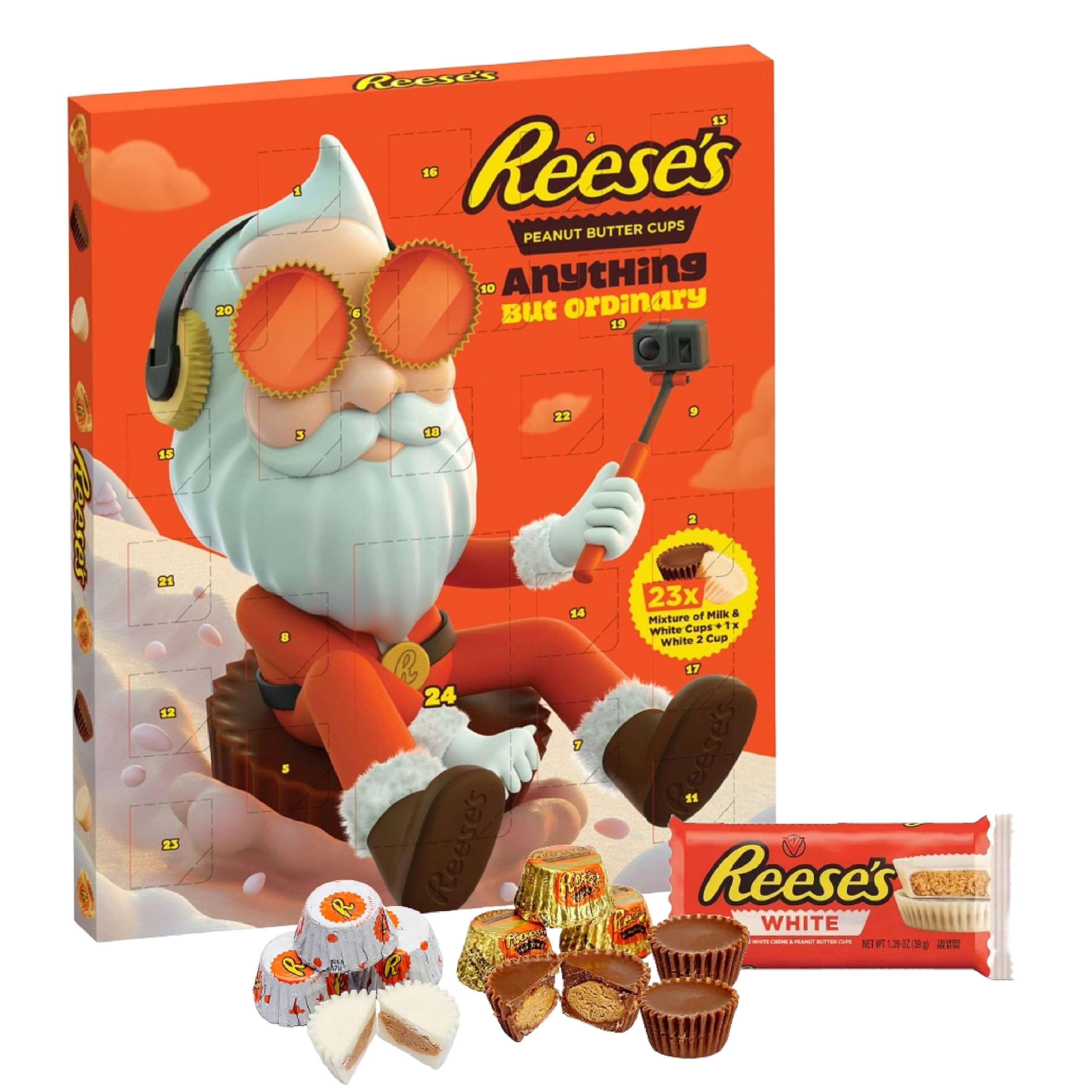 Reese's Peanut Butter Advent Calendar 2024 - White & Milk Chocolate ...