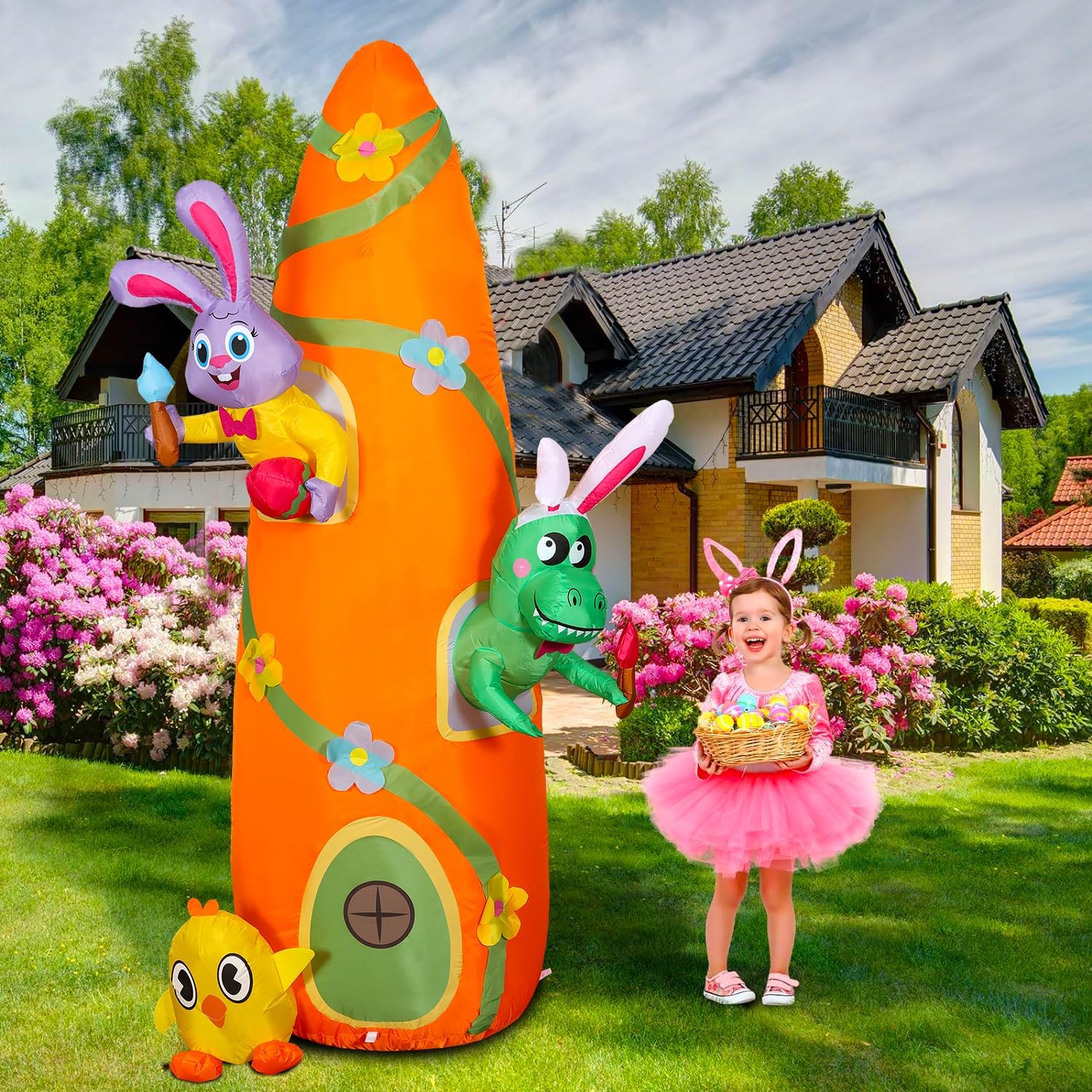 Amazon.com: 10FT Easter Inflatables Arch Decorations, Giant Easter ...