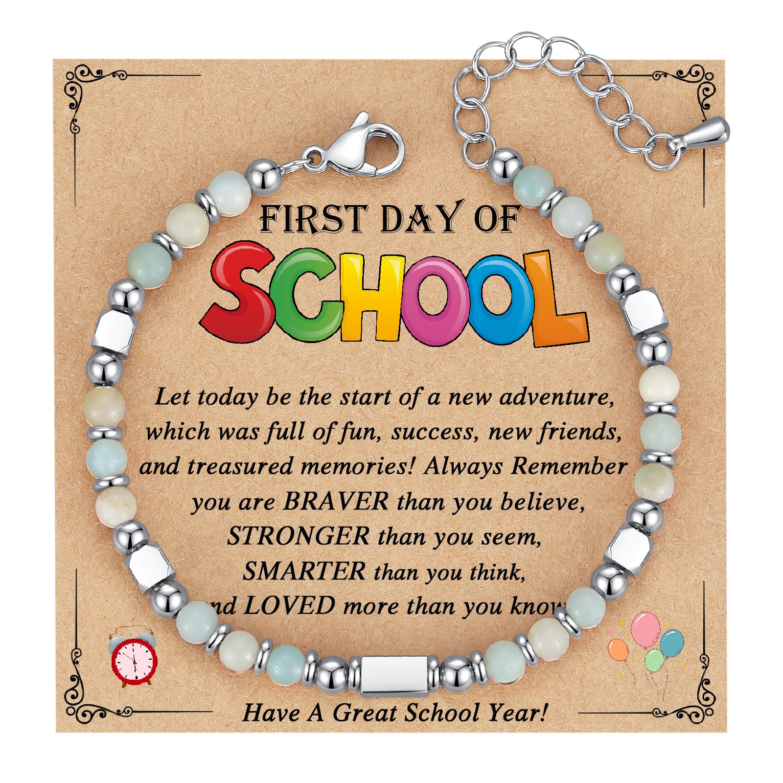 Snapklik.com : First Day Of School Bracelet, Back To School Bracelet ...