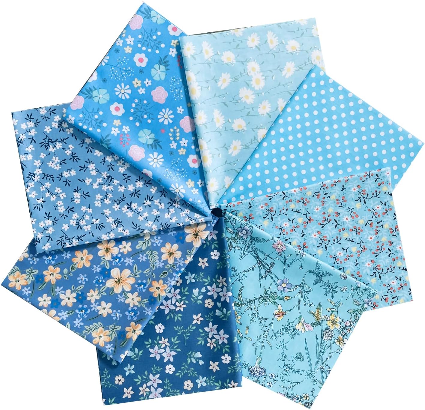 Amazon.com: 18" x 22" Fat Quarters Fabric Bundles 100% Cotton Quilting ...
