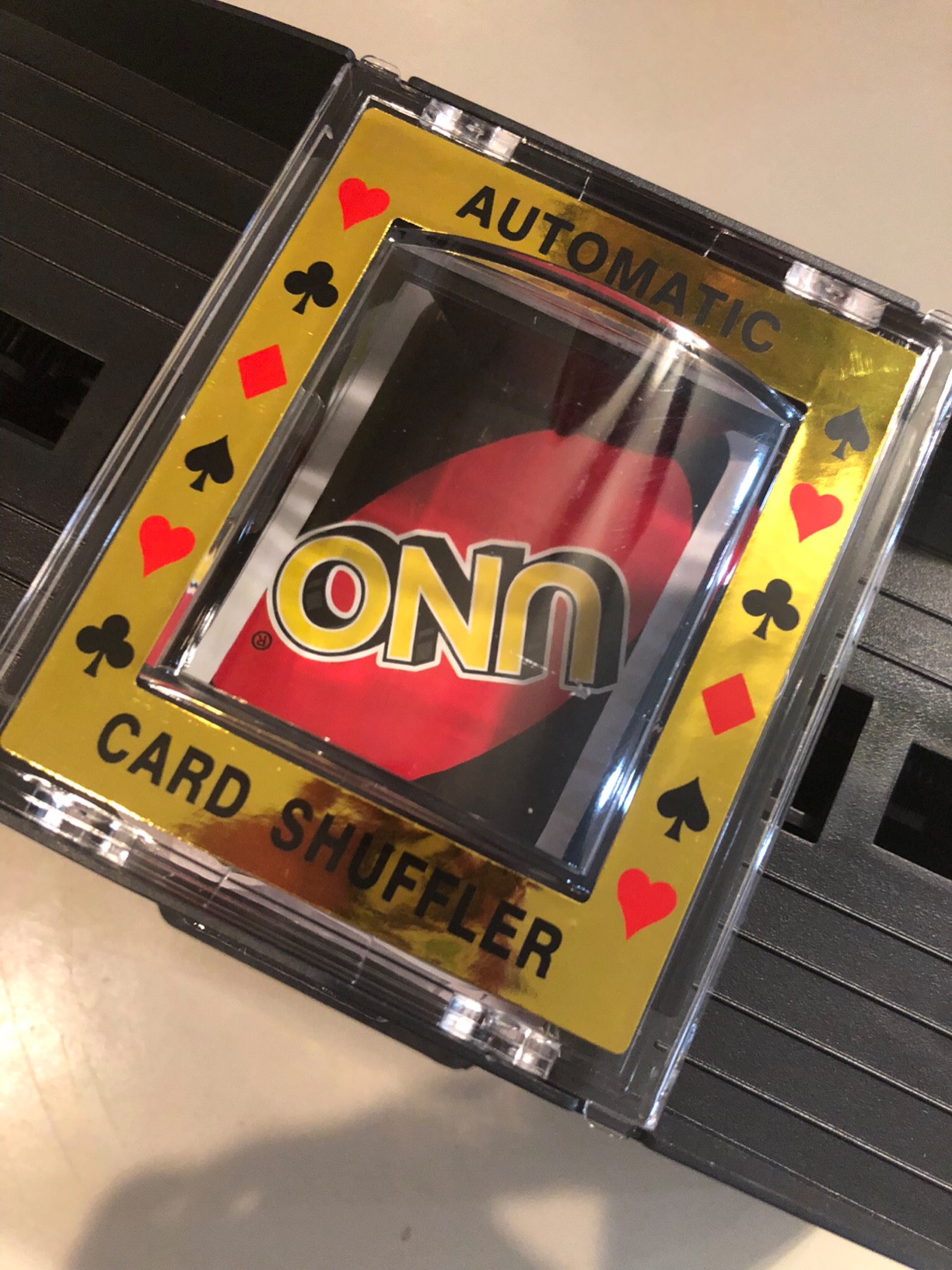 Amazon.com: Homwom Automatic Card Shuffler of Playing Card, UNO, Texas ...