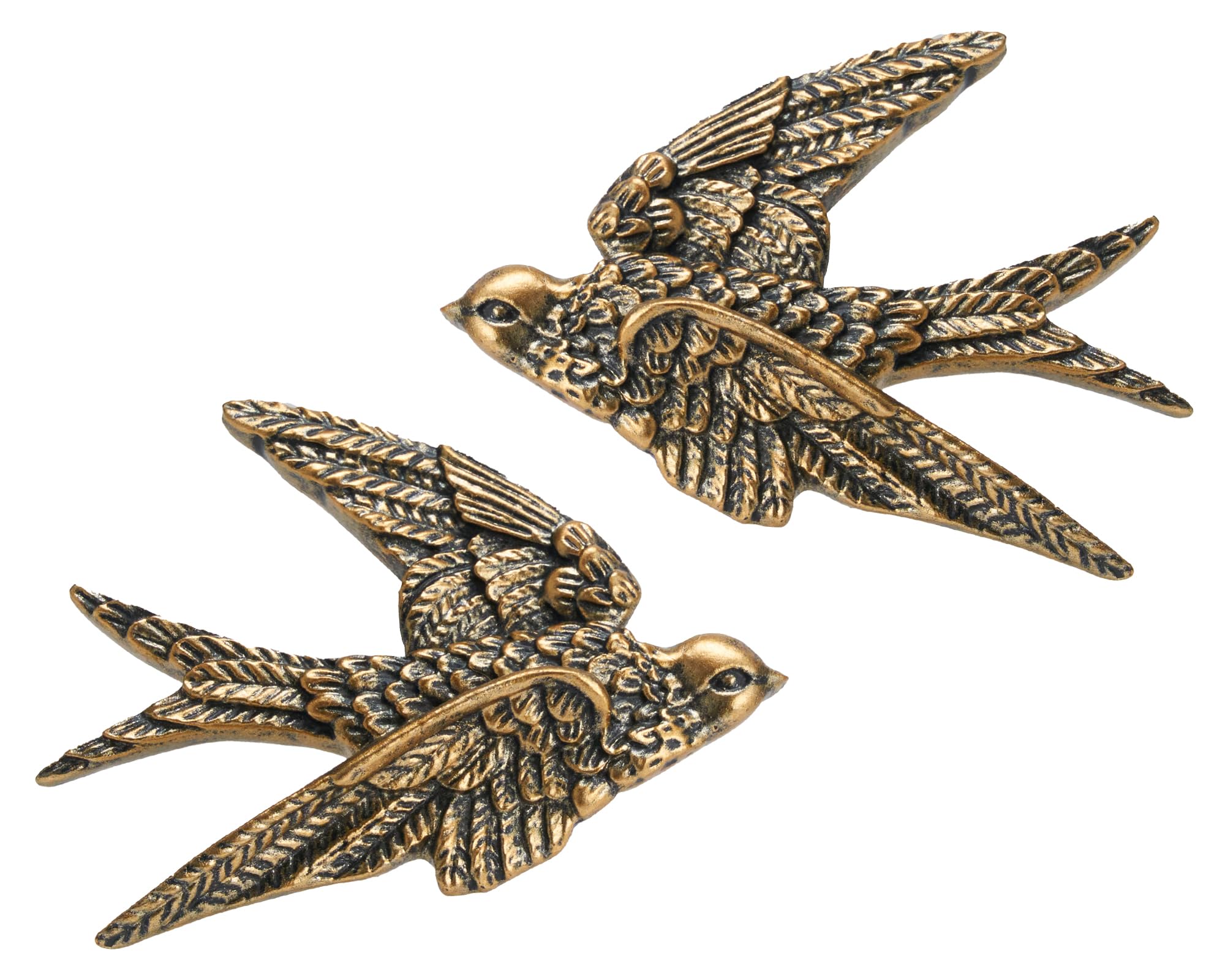 Amazon.com: AMOIENSIS Swallow Wall Sculpture Decoration(Set of 2 ...