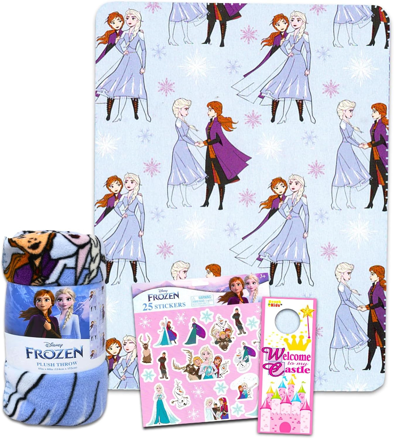 Amazon.com: Disney Frozen Sleepover Set for Girls - Bundle with 45 x 60 ...