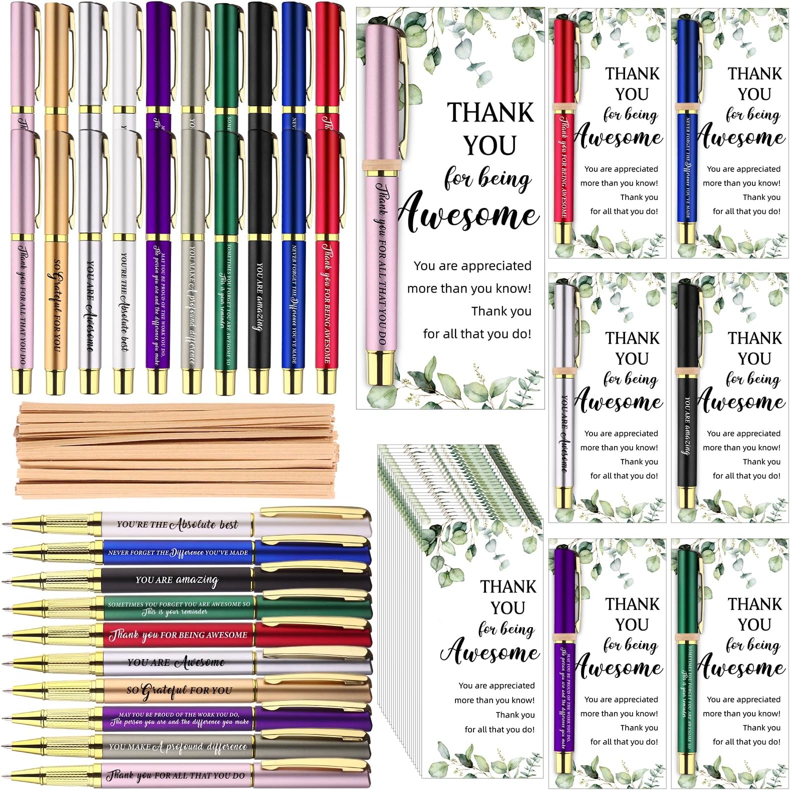 Amazon.com : BCVWEG 50 Set Thank You Staff Gifts Employee Appreciation ...