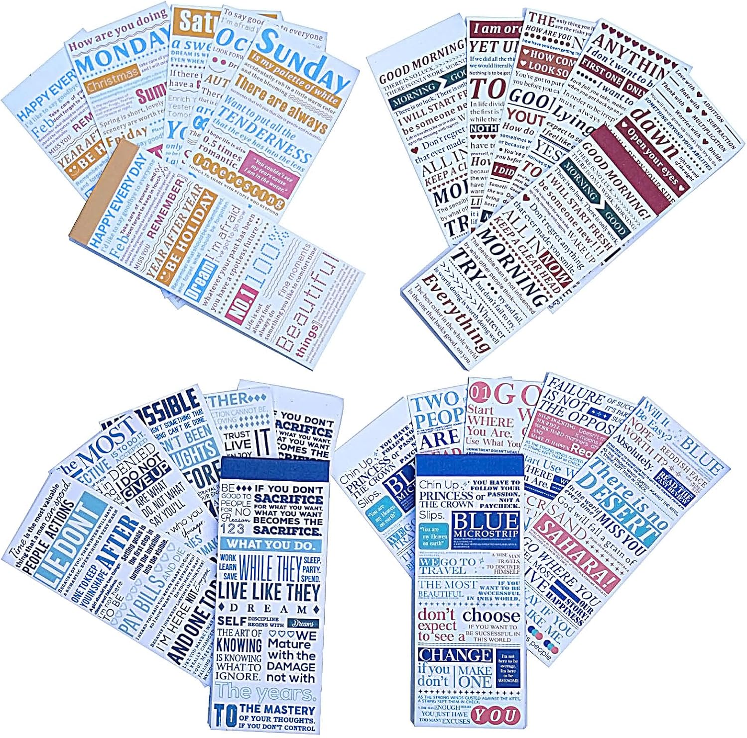 Amazon.com: 120Pcs Mood/Inspirational/Romantic Words Stickers Positive ...