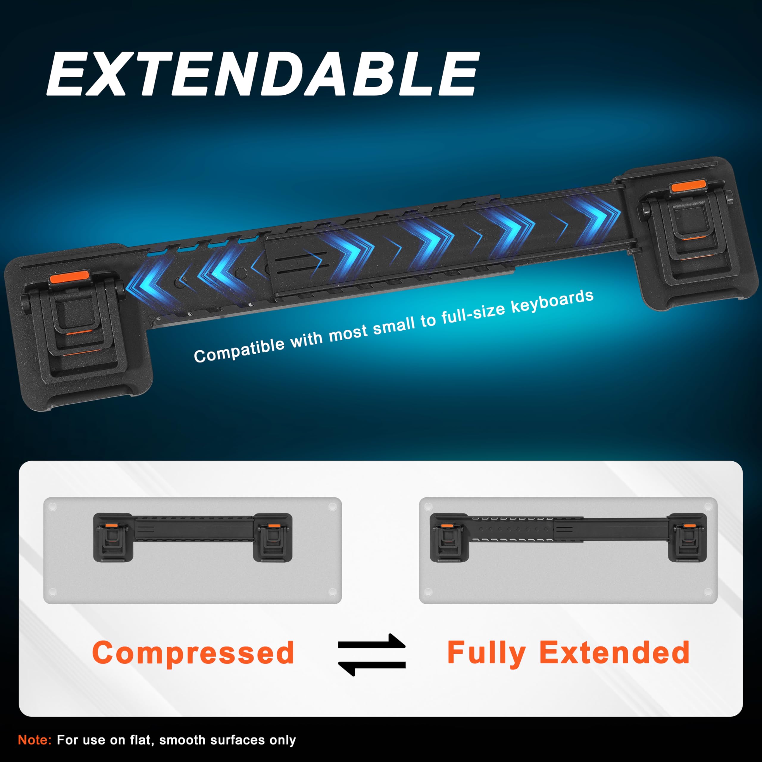 Snapklik.com : MEKASS Computer Keyboard Stand For Desktop, Adjustable ...