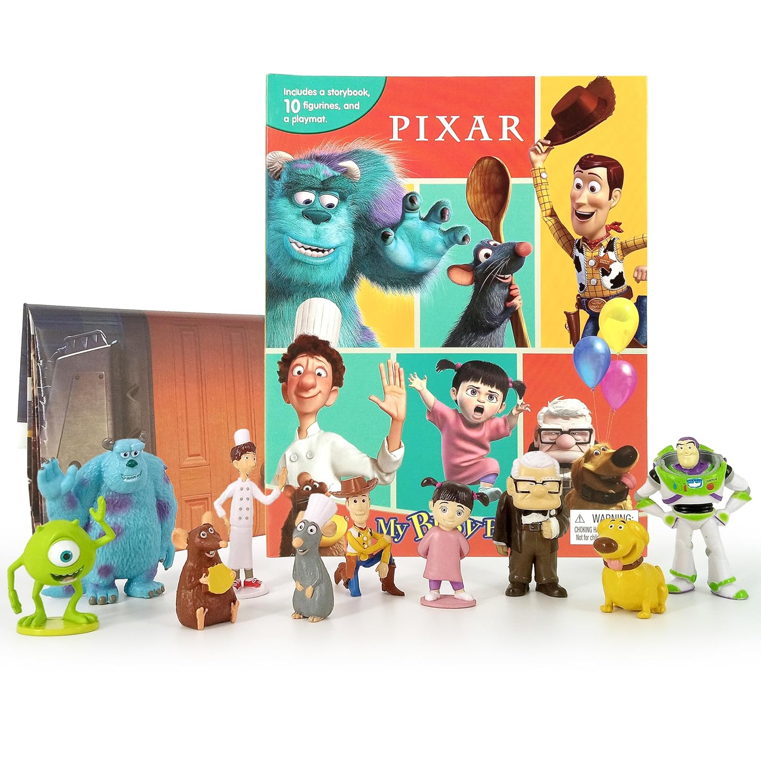Disney Pixar My Busy Books - Storybook, 10 figurines, playmat: Phidal ...