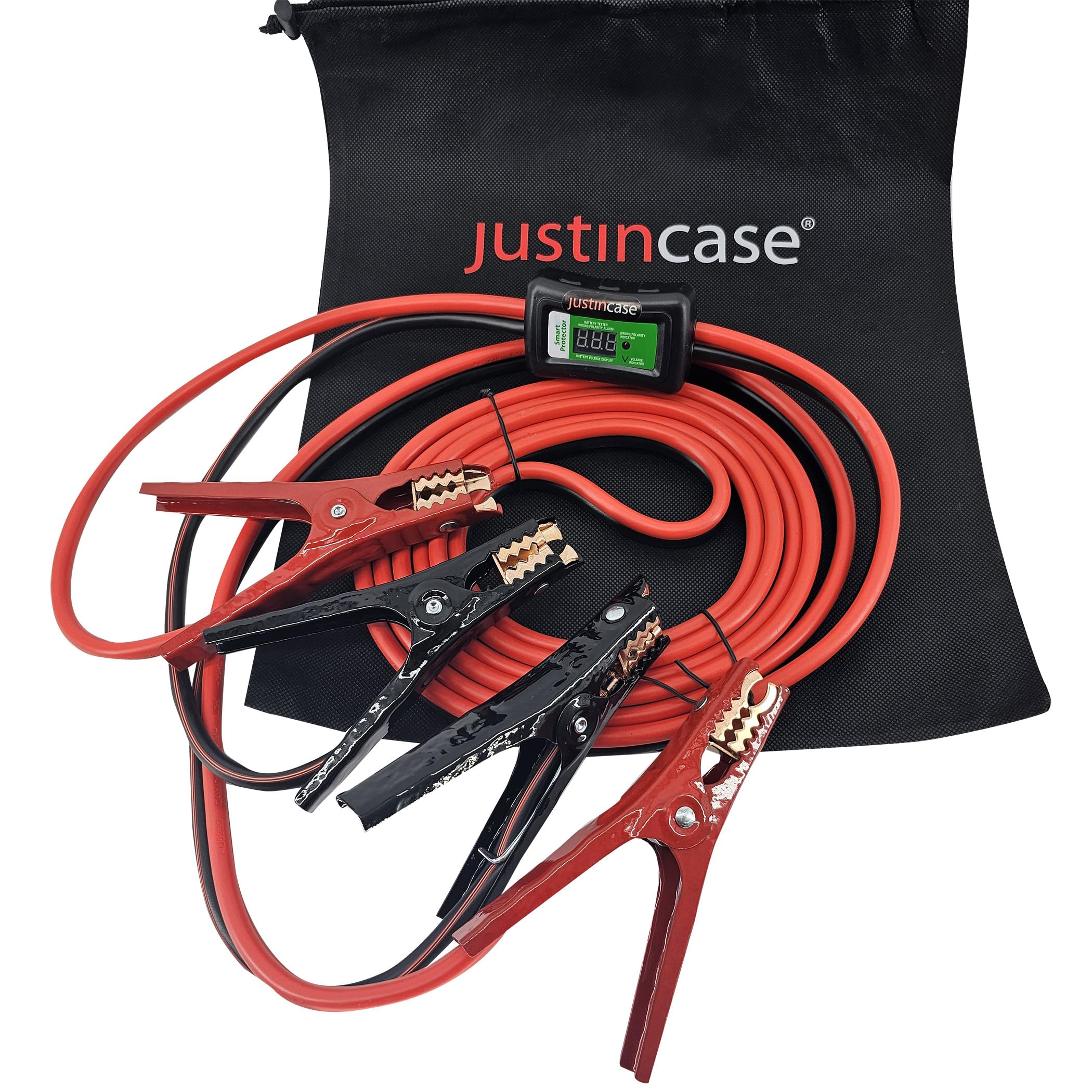 Amazon.com: Justin Case Smart Heavy-Duty Jumper Cables for Car ...