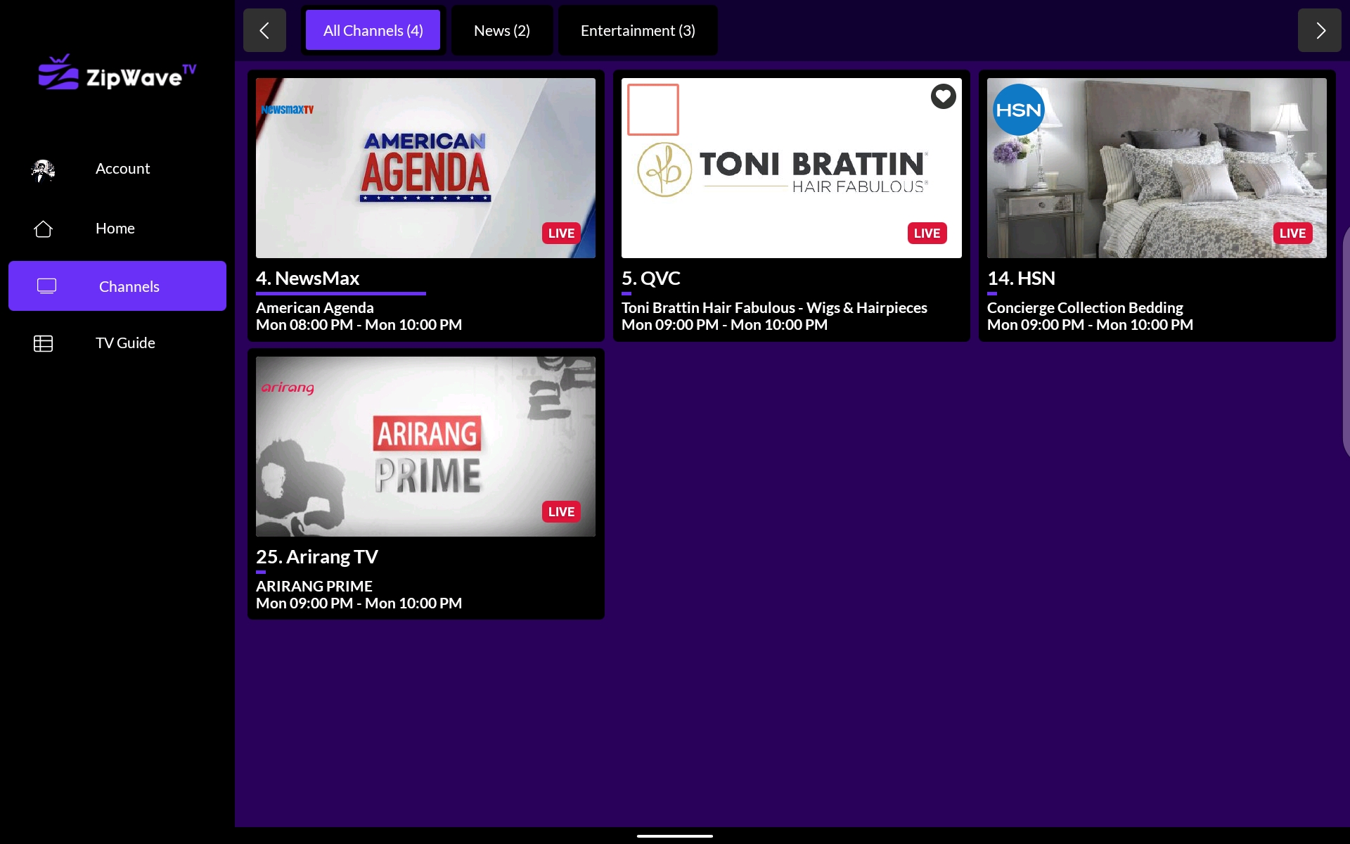 ZipWave TV - App on Amazon Appstore