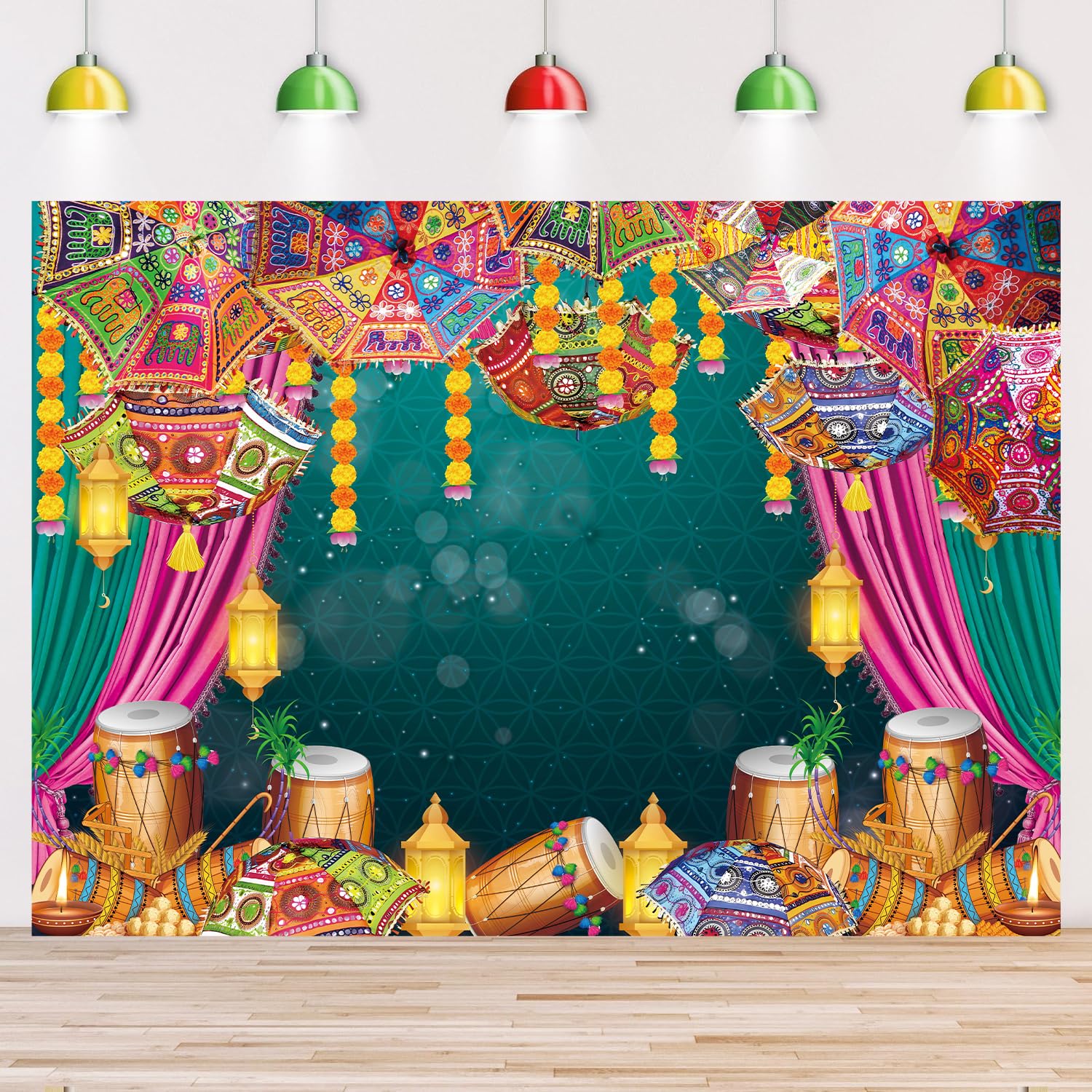 Snapklik.com : Indian Traditional Photography Backdrop 8x6FT Happy ...