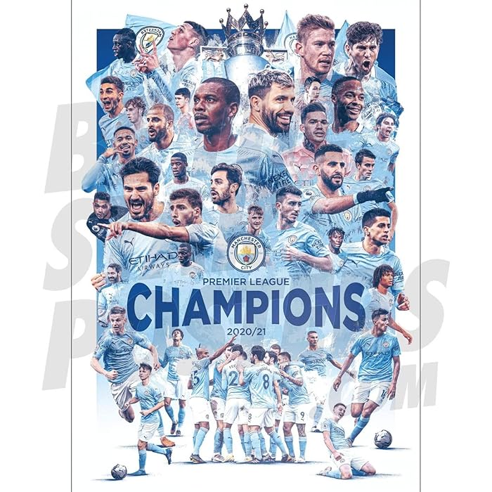 Buy Be The Star Posters Manchester City FC 20/21 Premier League ...
