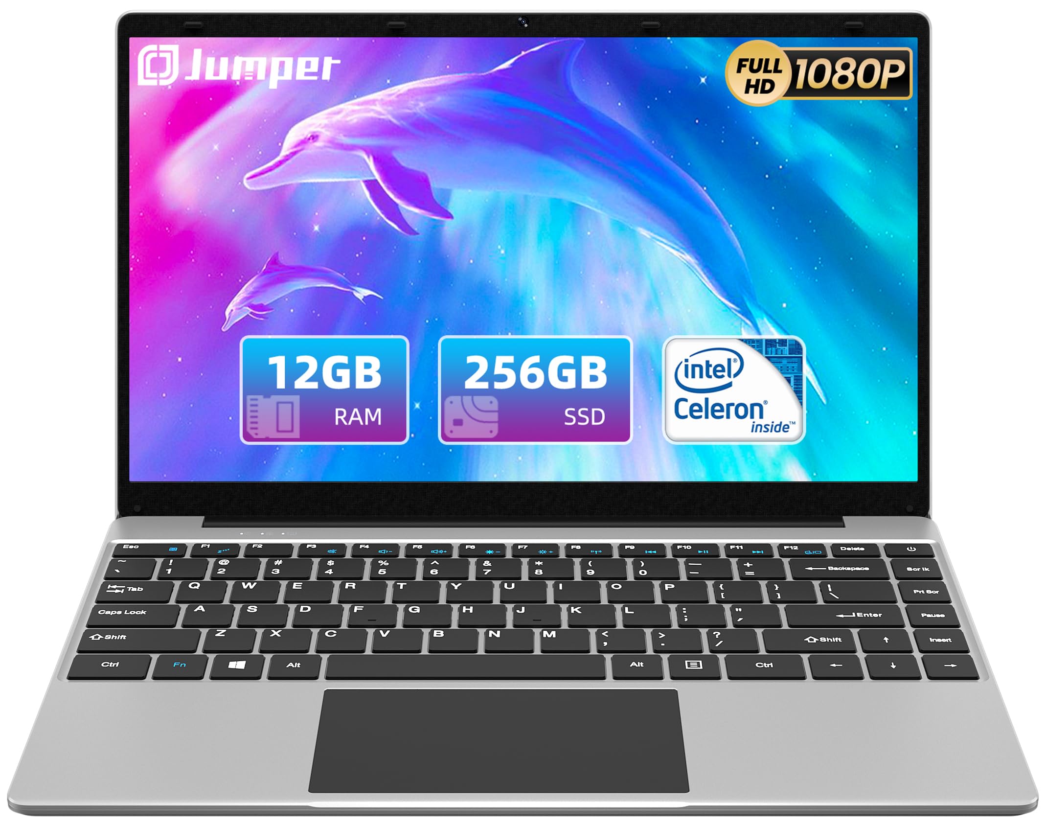 Snapklik.com : Jumper Laptops 12GB RAM 256GB SSD, Intel Celeron J4105 ...