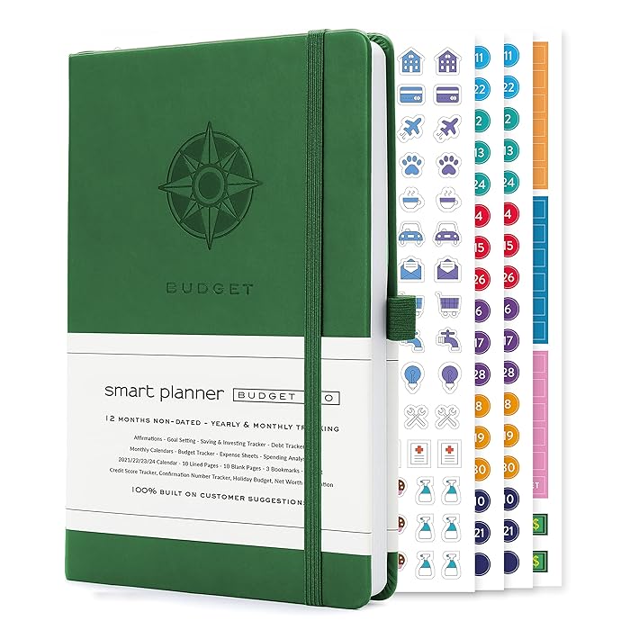 Buy Smart Planner Budget Book – A5 Size 8.6 x 5.7 inches – Undated ...